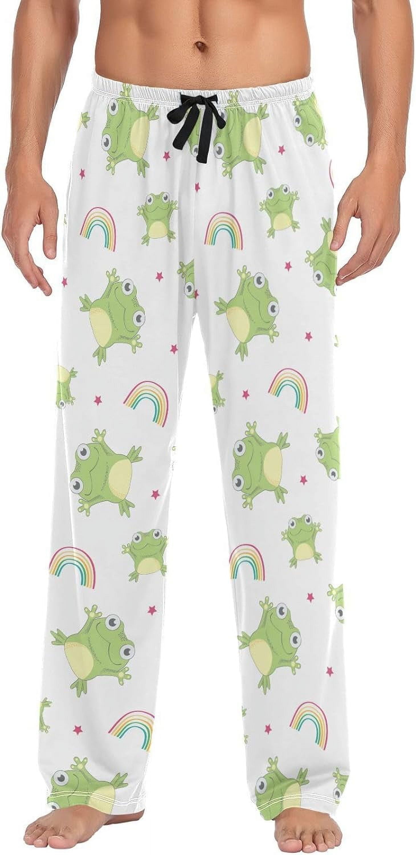 FREEAMG Cartoon Frogs Pajama Pants for Men, Men's Separate Bottoms ...