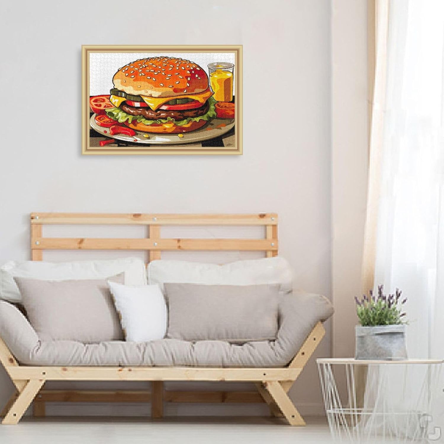 FREEAMG Cartoon Hamburger Jigsaw Puzzles 500 Piece for Adults Large ...