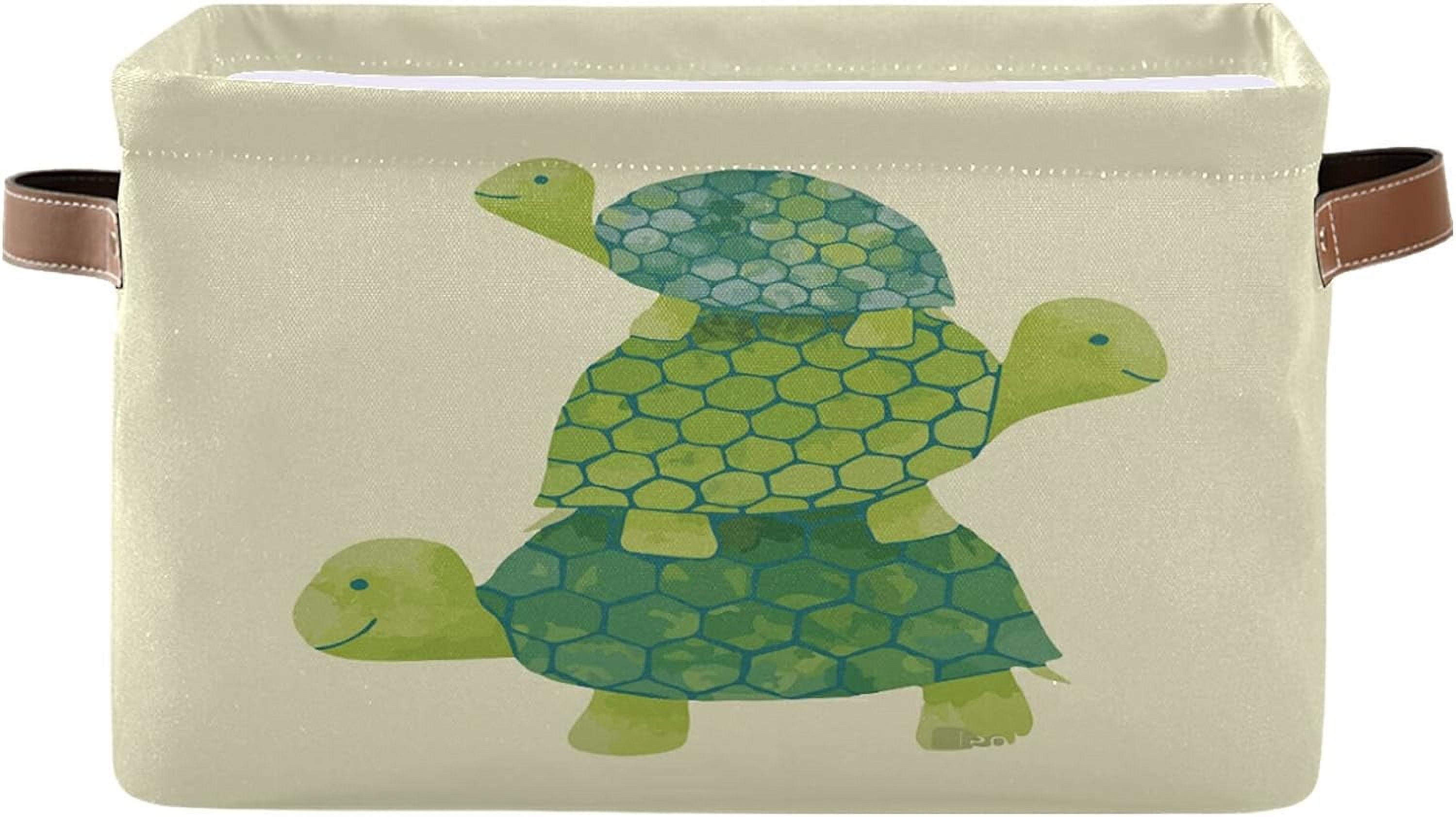 FREEAMG Cartoon Three Turtles Foldable Storage Bin, Collapsible Sturdy ...