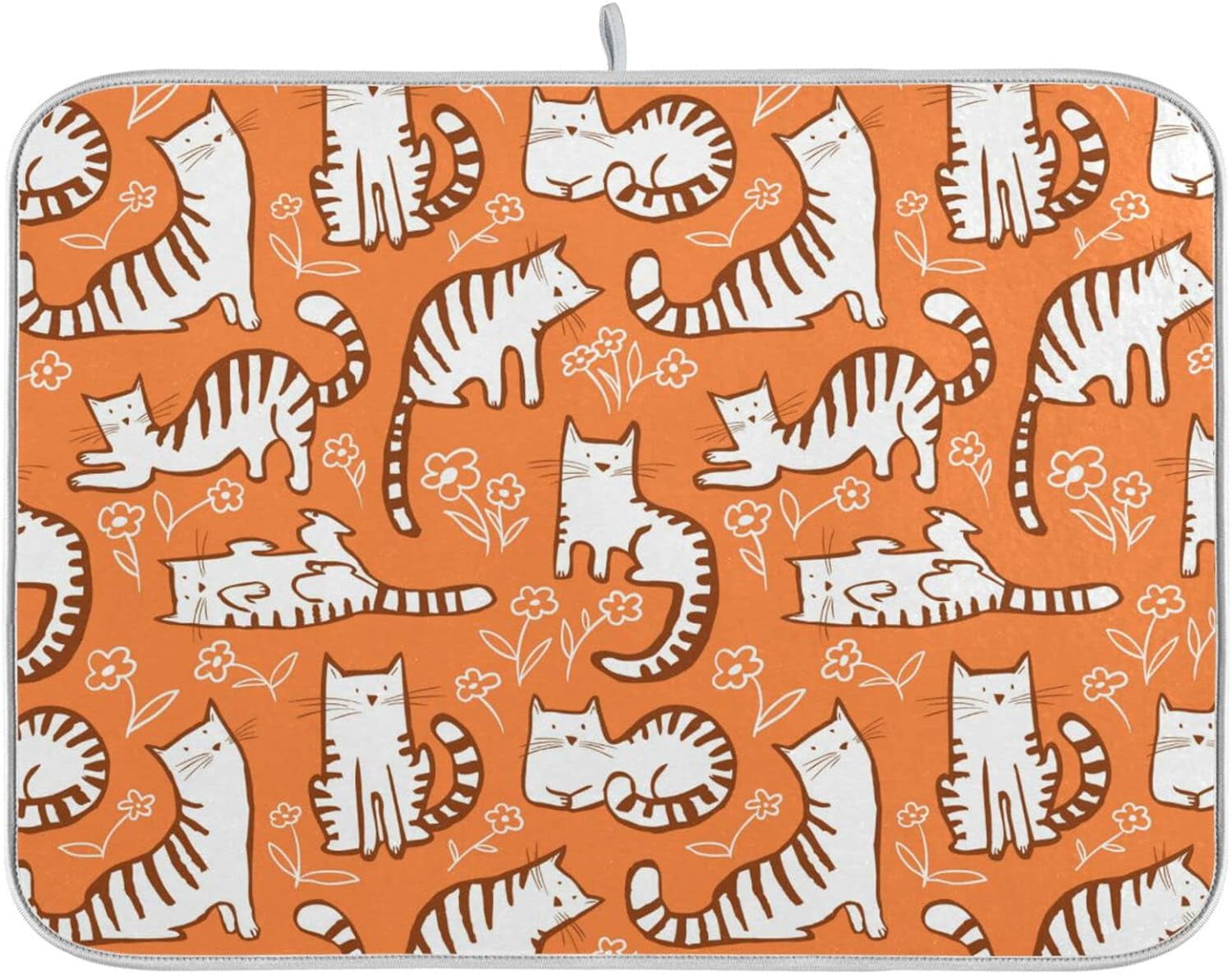 FREEAMG Cat Dish Drying Mat Absorbent Reversible Drying Pad Dish ...