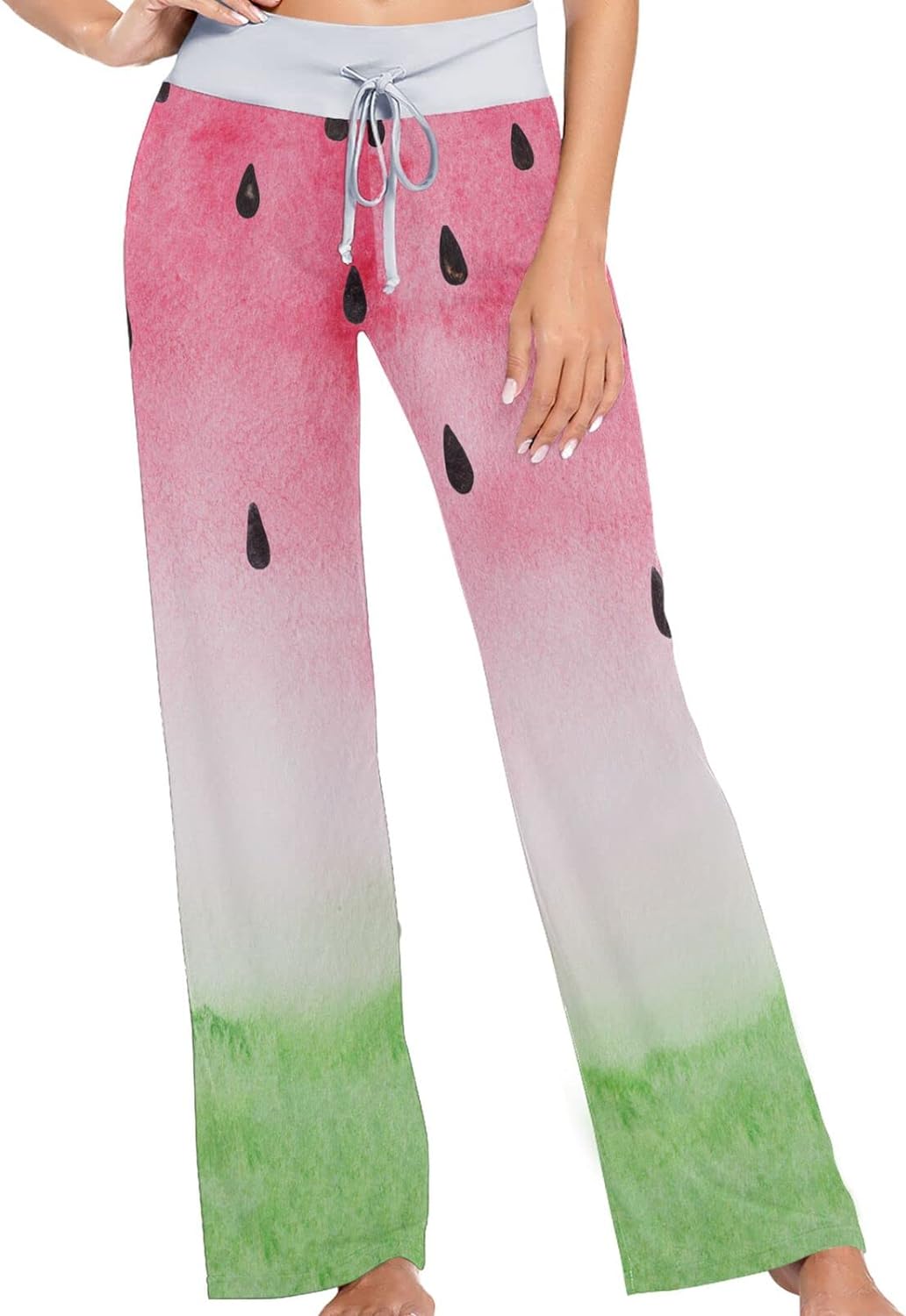 FREEAMG Chic Women's Comfy Drawstring Floral Lounge PJ Pajama Pants ...