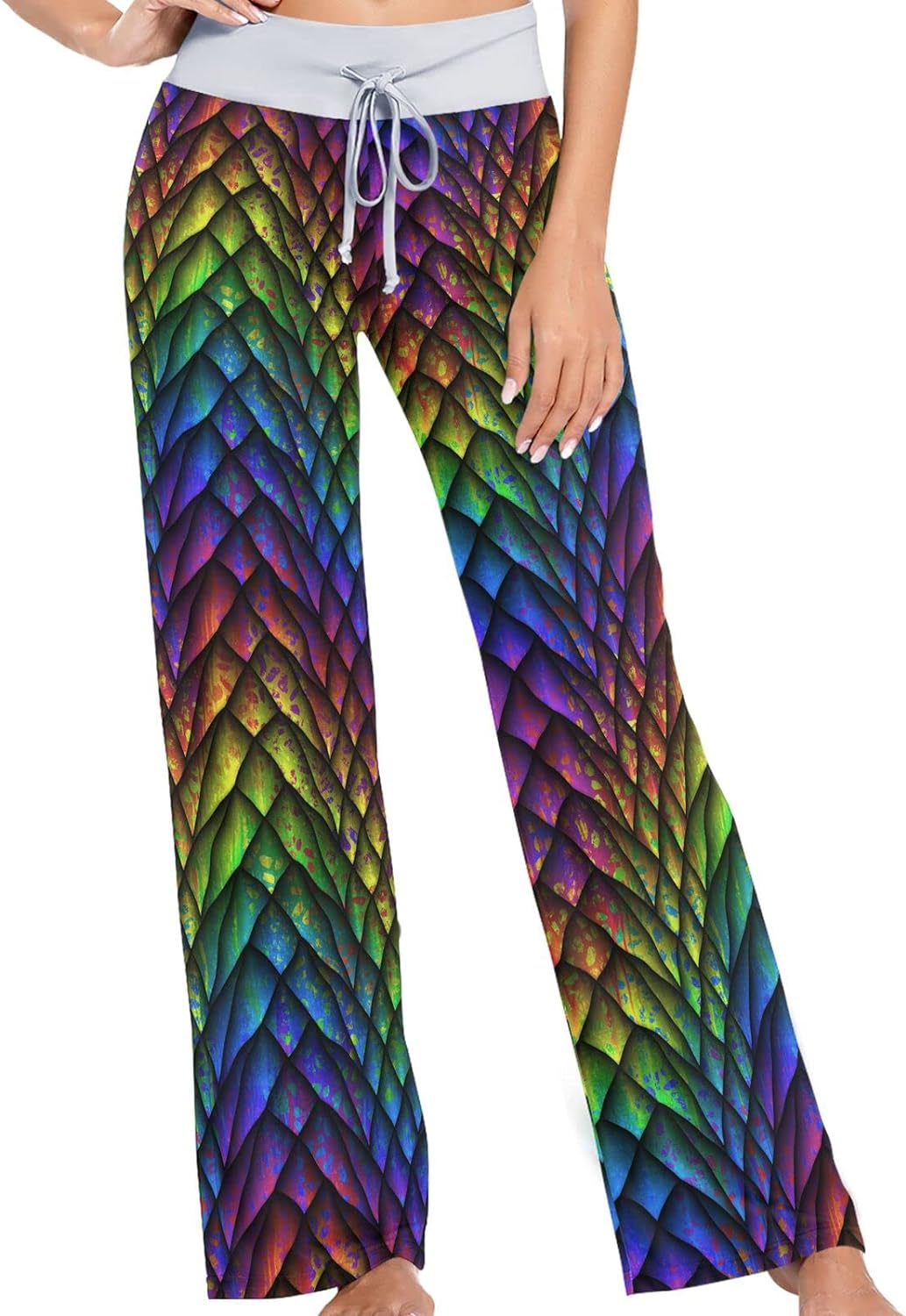 FREEAMG Chic Women's Comfy Drawstring Floral Lounge PJ Pajama Pants ...