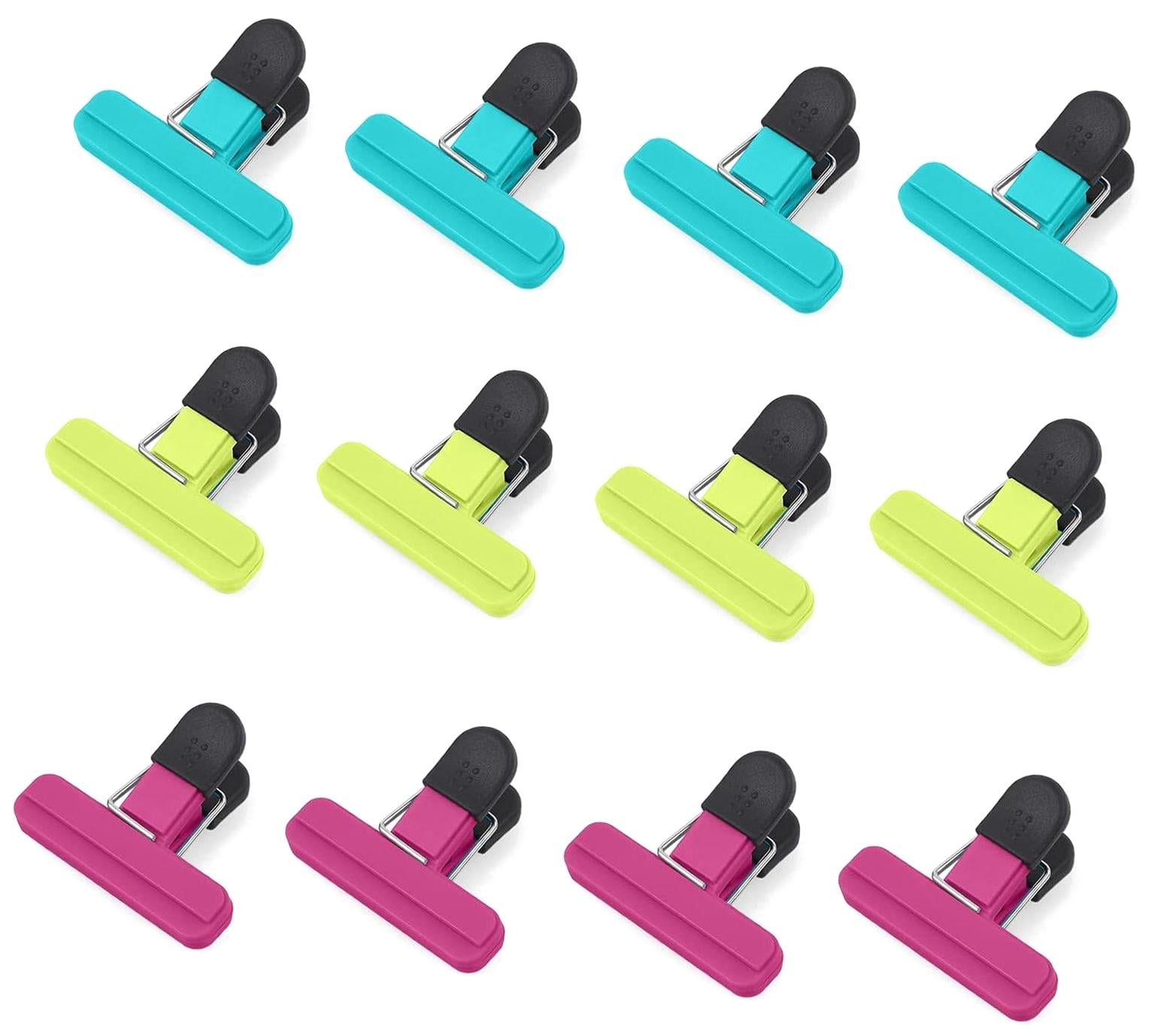 FREEAMG Chip Bag Clips, 12Pack Small Kitchen Clips for Refrigerator ...