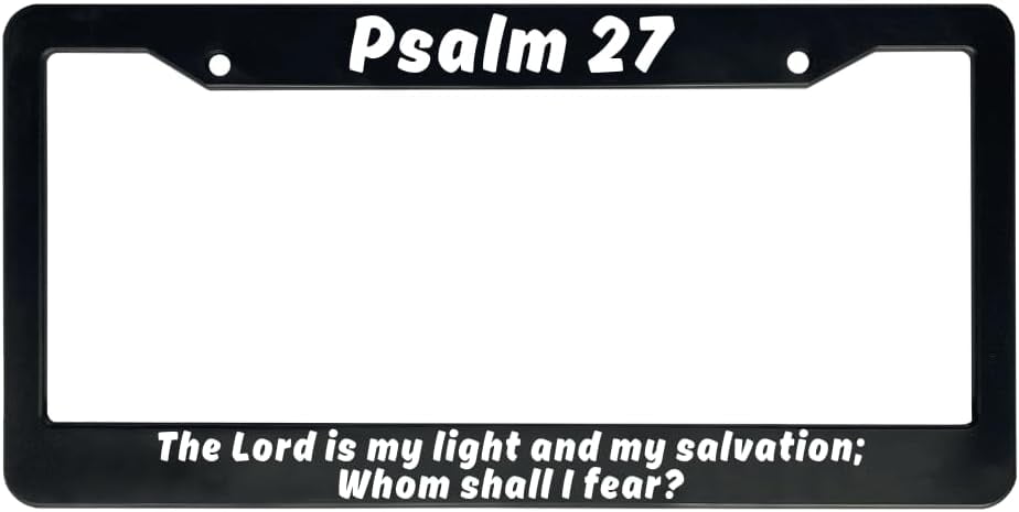 FREEAMG Christian License Plate Frame with Bible Verse Scripture ...