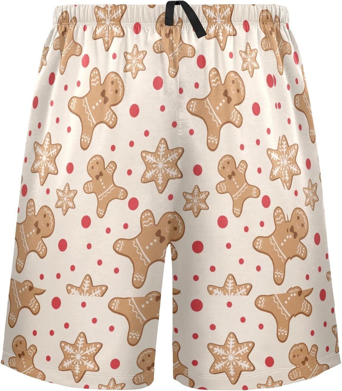 FREEAMG Christmas Gingerbread Men Snowflake Cookie Pattern Men's Pajama ...