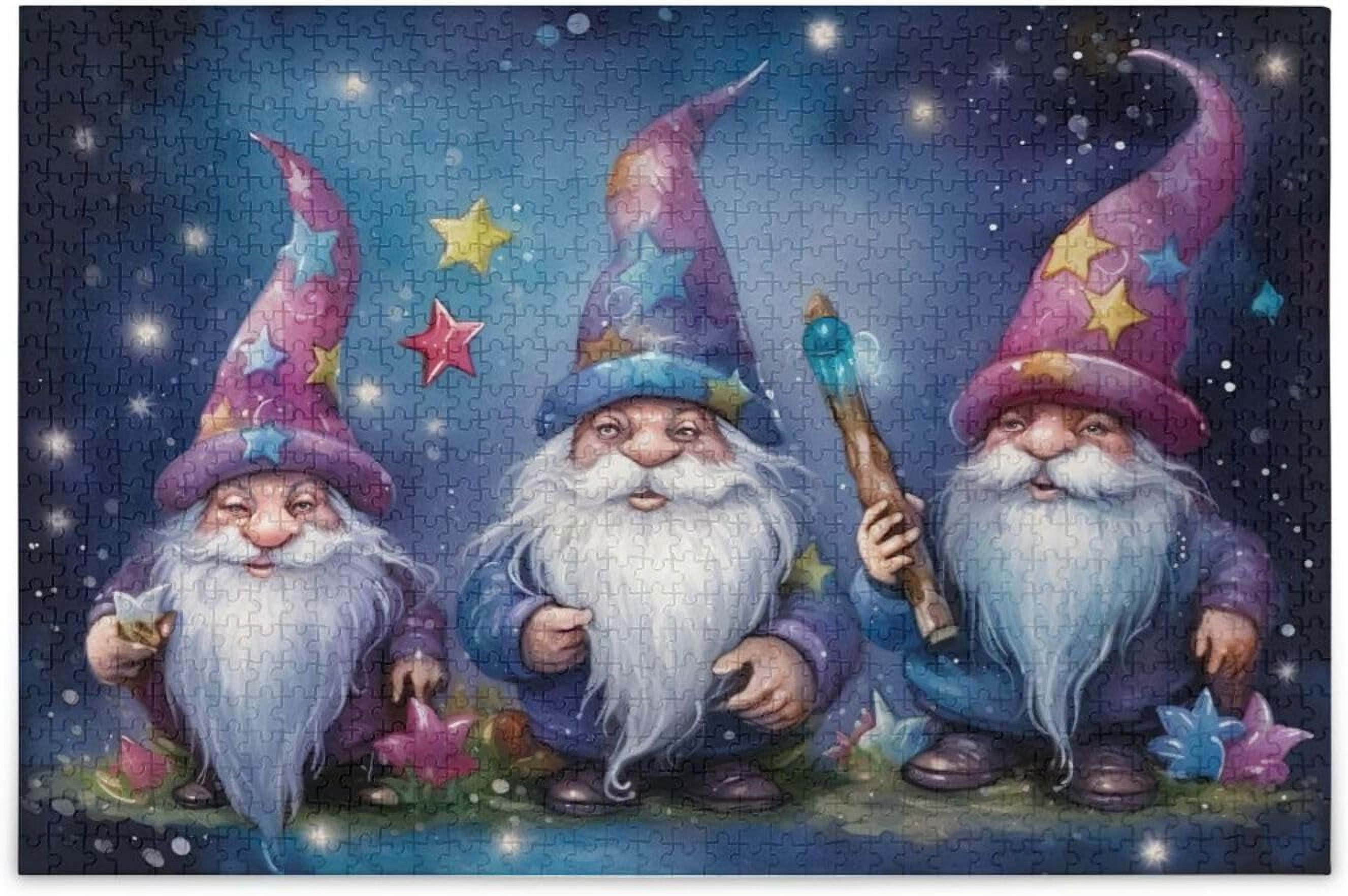 FREEAMG Christmas Gnomes Jigsaw Puzzles for Adults 500 Pieces ...
