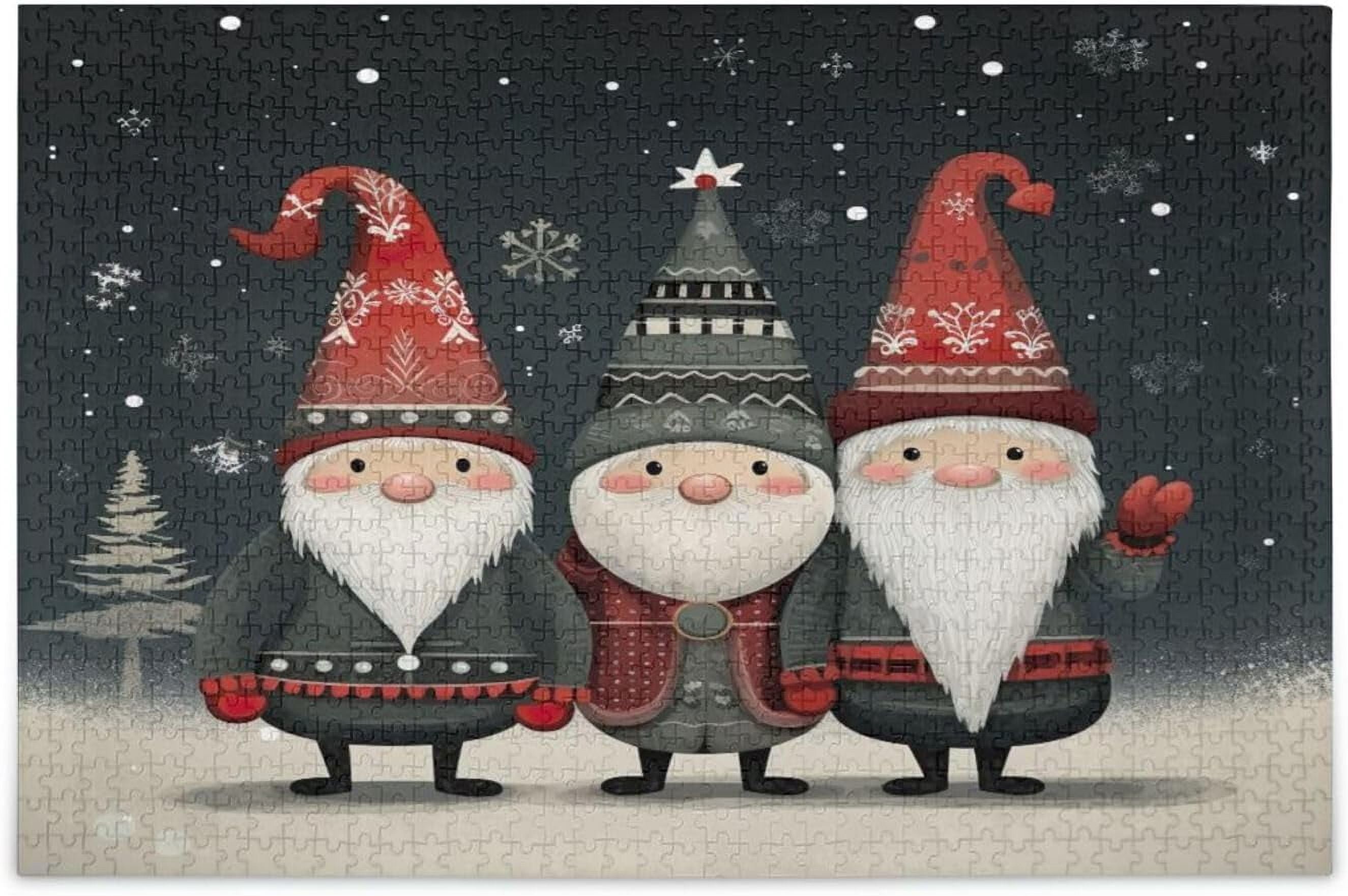 FREEAMG Christmas Gnomes Puzzles for Adults 1000 Pieces, Adults and ...
