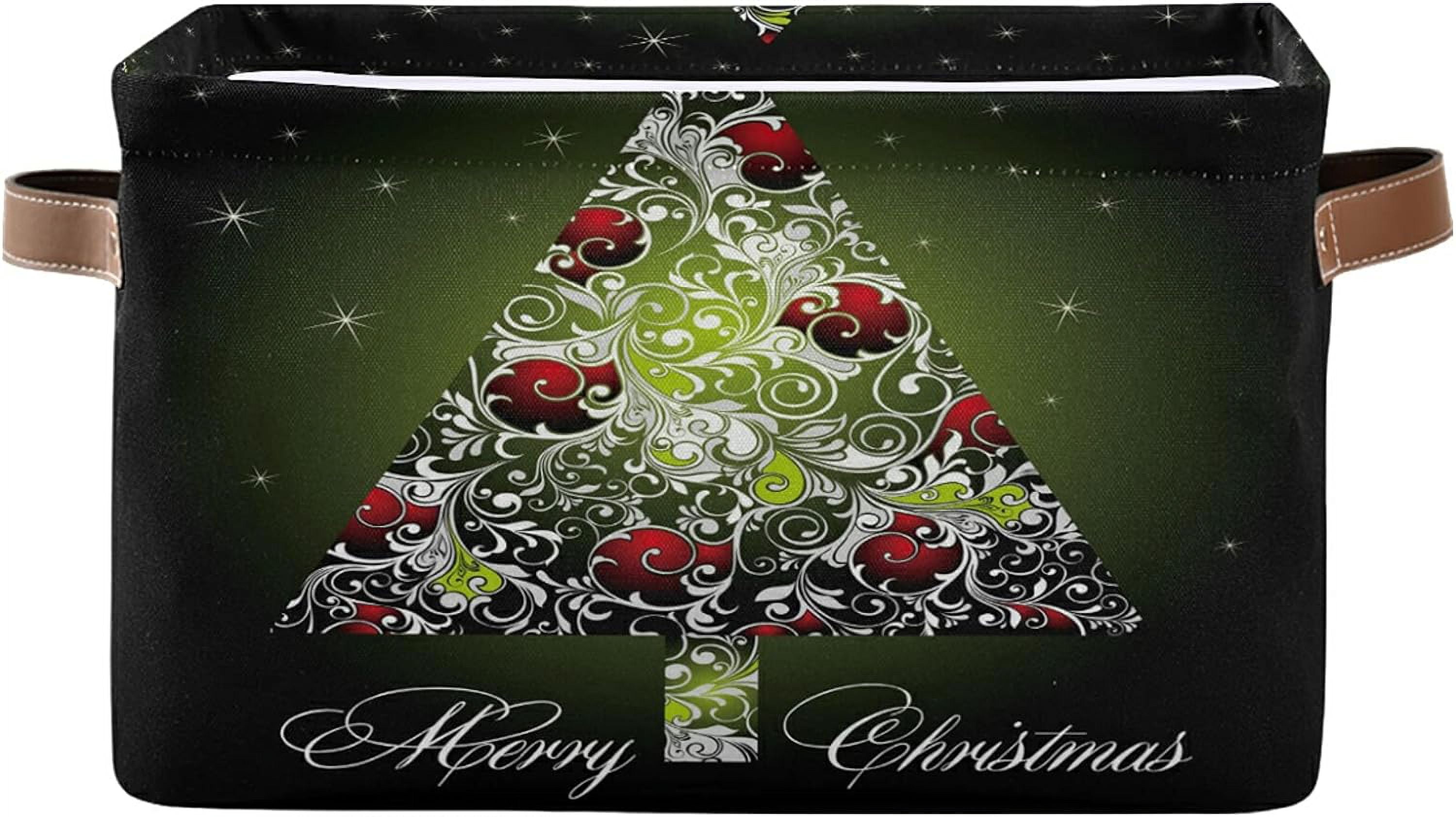 FREEAMG Christmas Tree Star Storage Bin for Toy Storage Basket Dirty ...