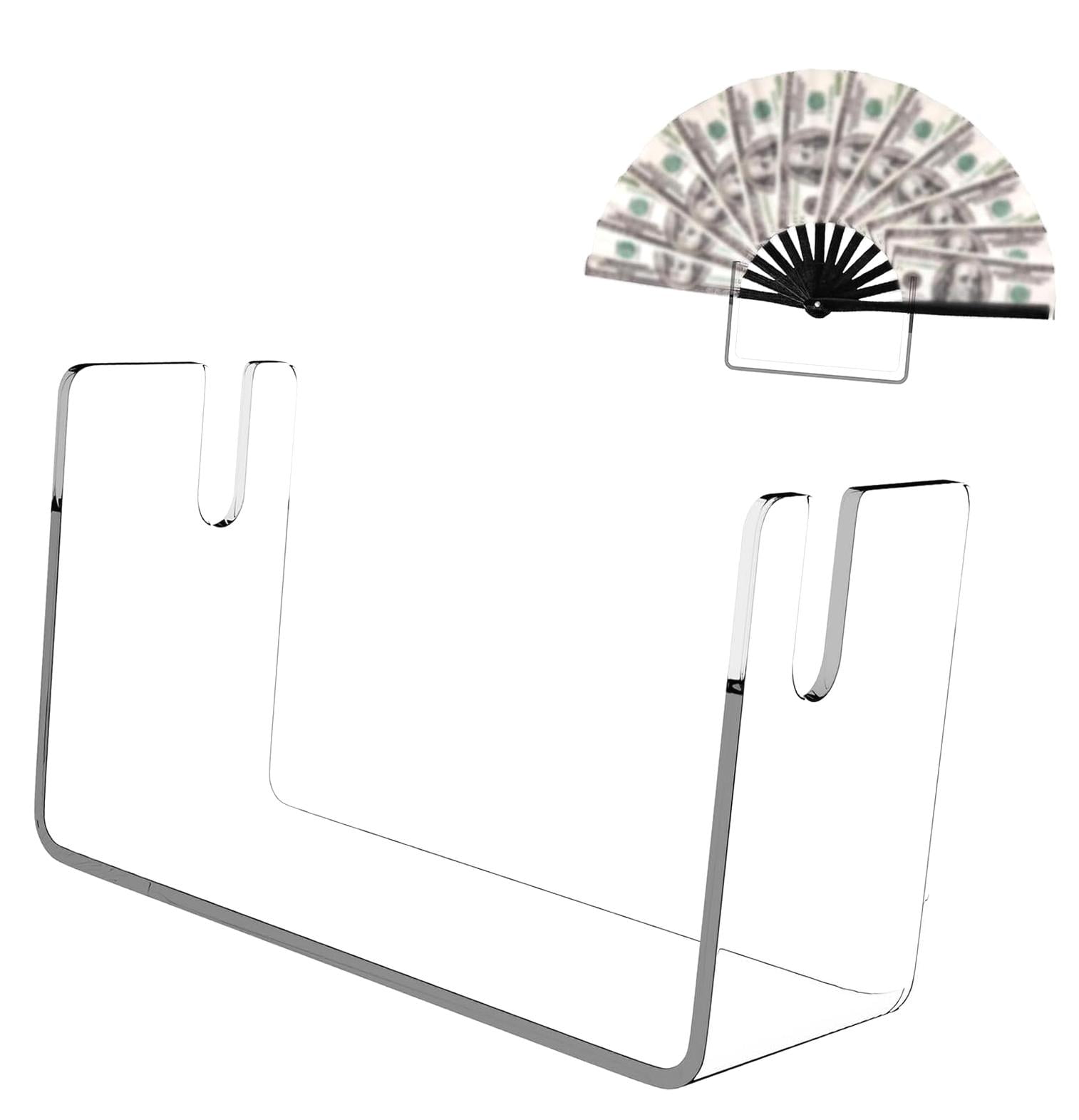 FREEAMG Clear Acrylic Fan Display Stand, Holder Base for Folding ...