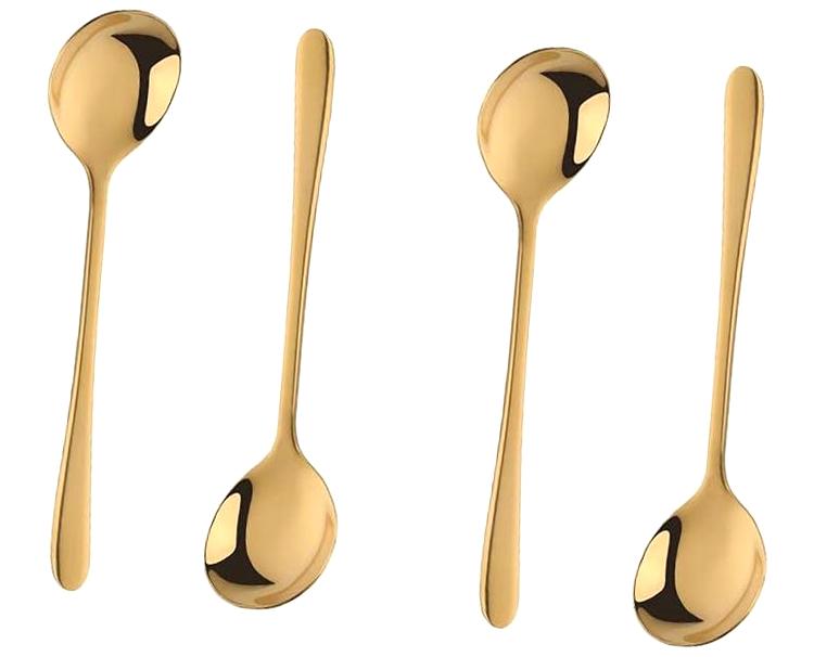 FREEAMG Coffee Spoon Set, 12 Pieces 4.72-inch Stainless Steel Spoons ...