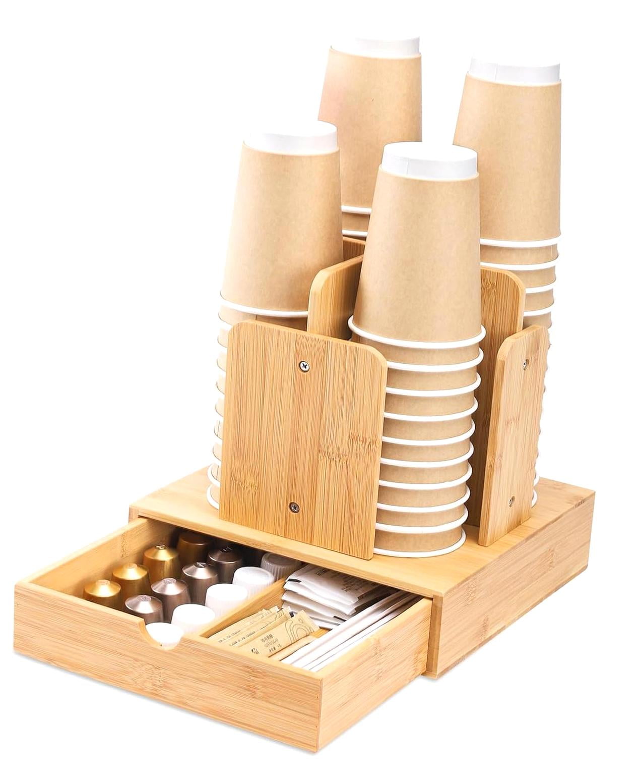 FREEAMG Coffee Station Organizer for Countertops, Cafe Bar Accessory ...
