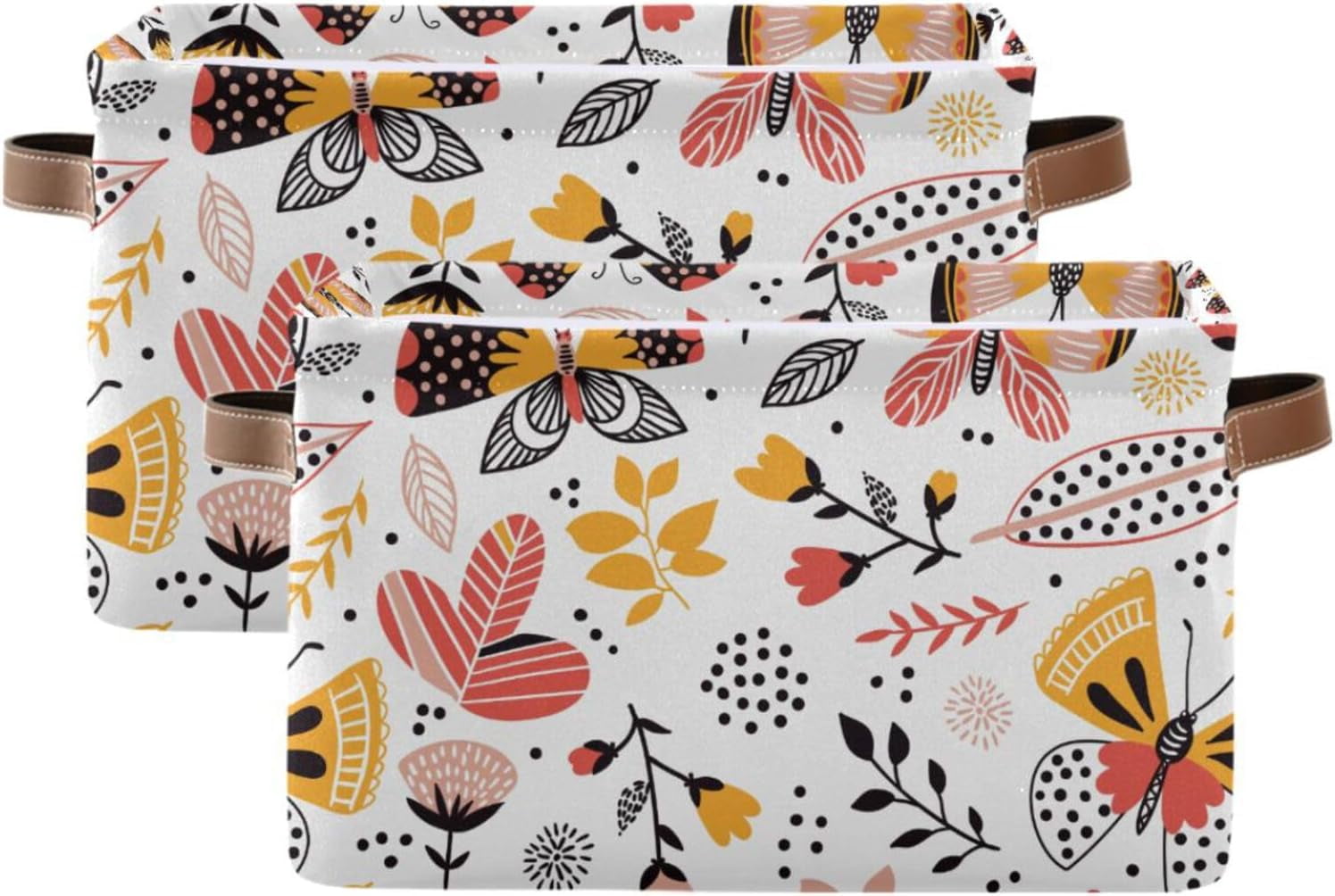 FREEAMG Collapsible Storage Basket Halloween Spider Skeleton ...