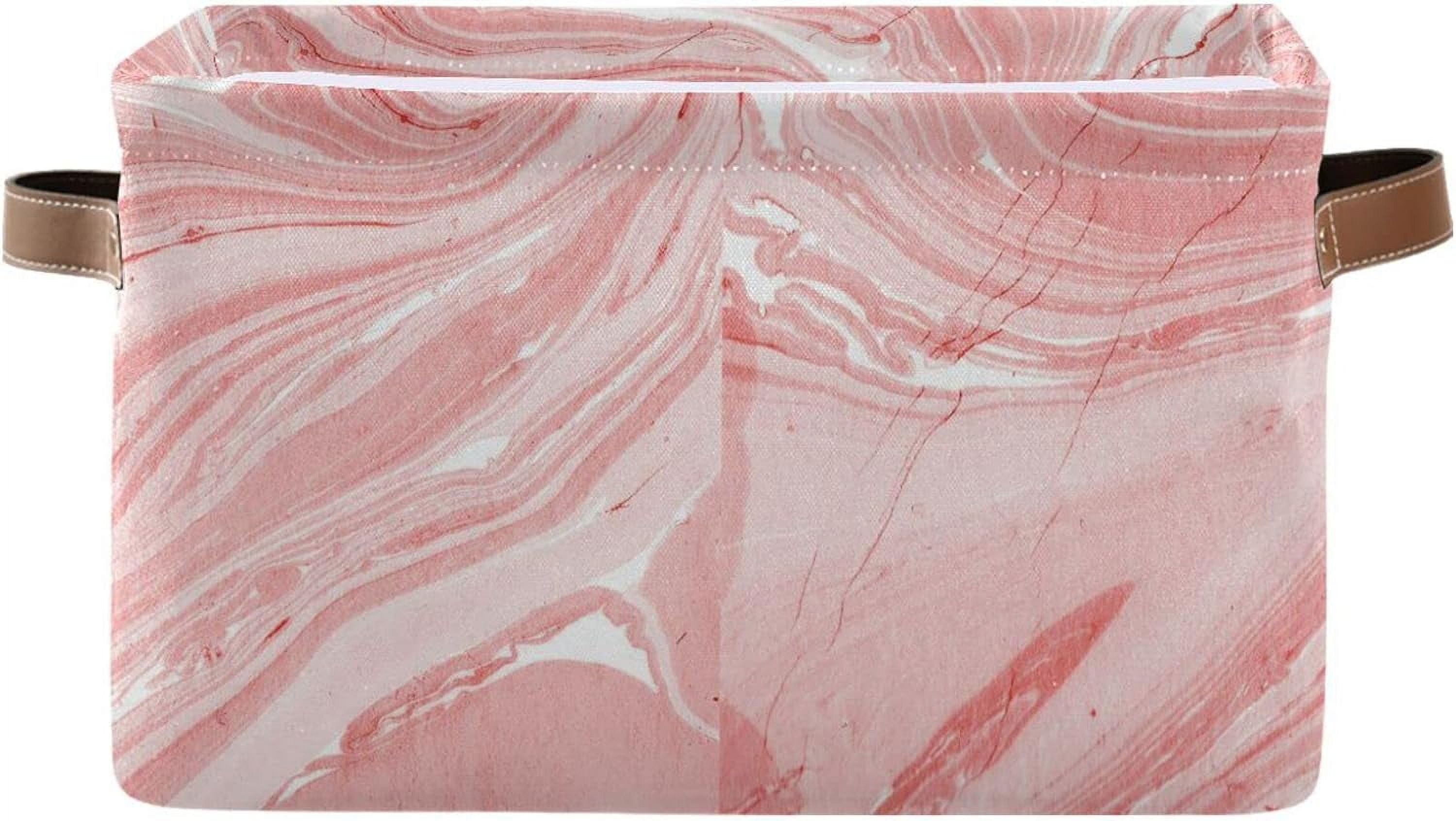 FREEAMG Collapsible Storage Basket Ink Marble Texture Rectangular ...