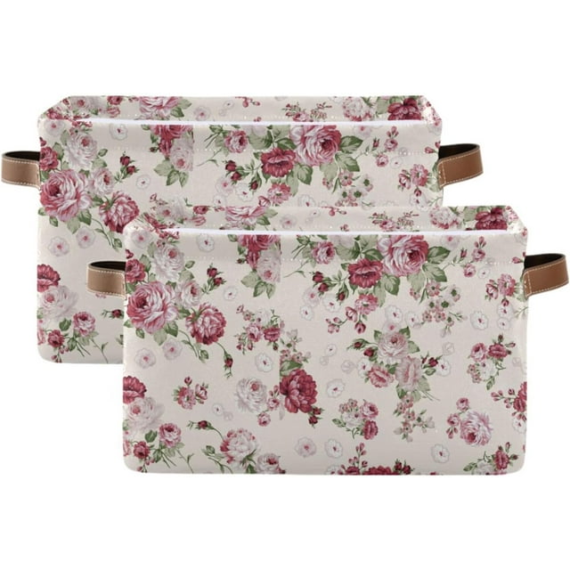 FREEAMG Collapsible Storage Basket Rainbow Halloween Rectangular ...