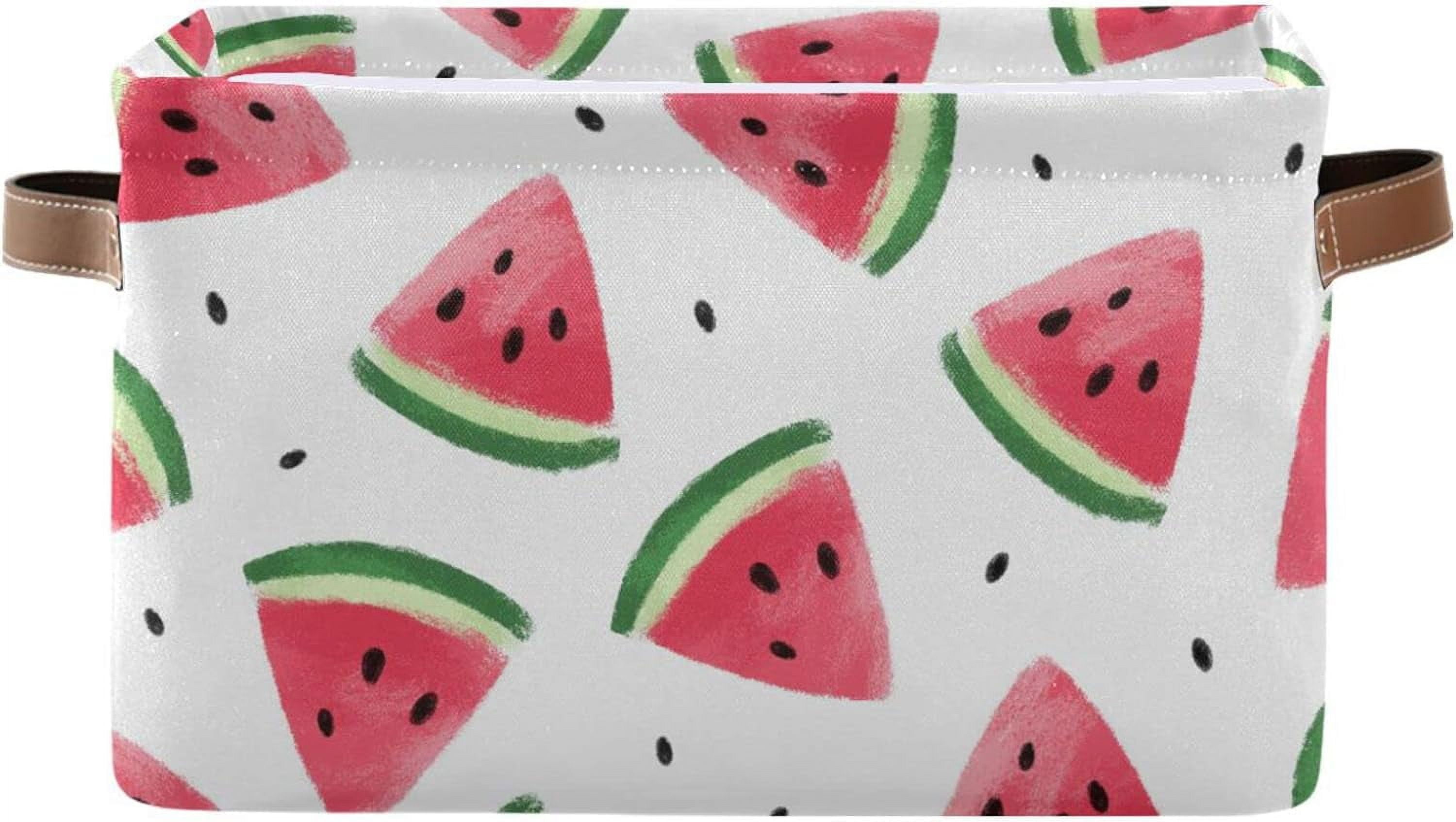 FREEAMG Collapsible Storage Basket Triangle Watermelon Rectangular ...