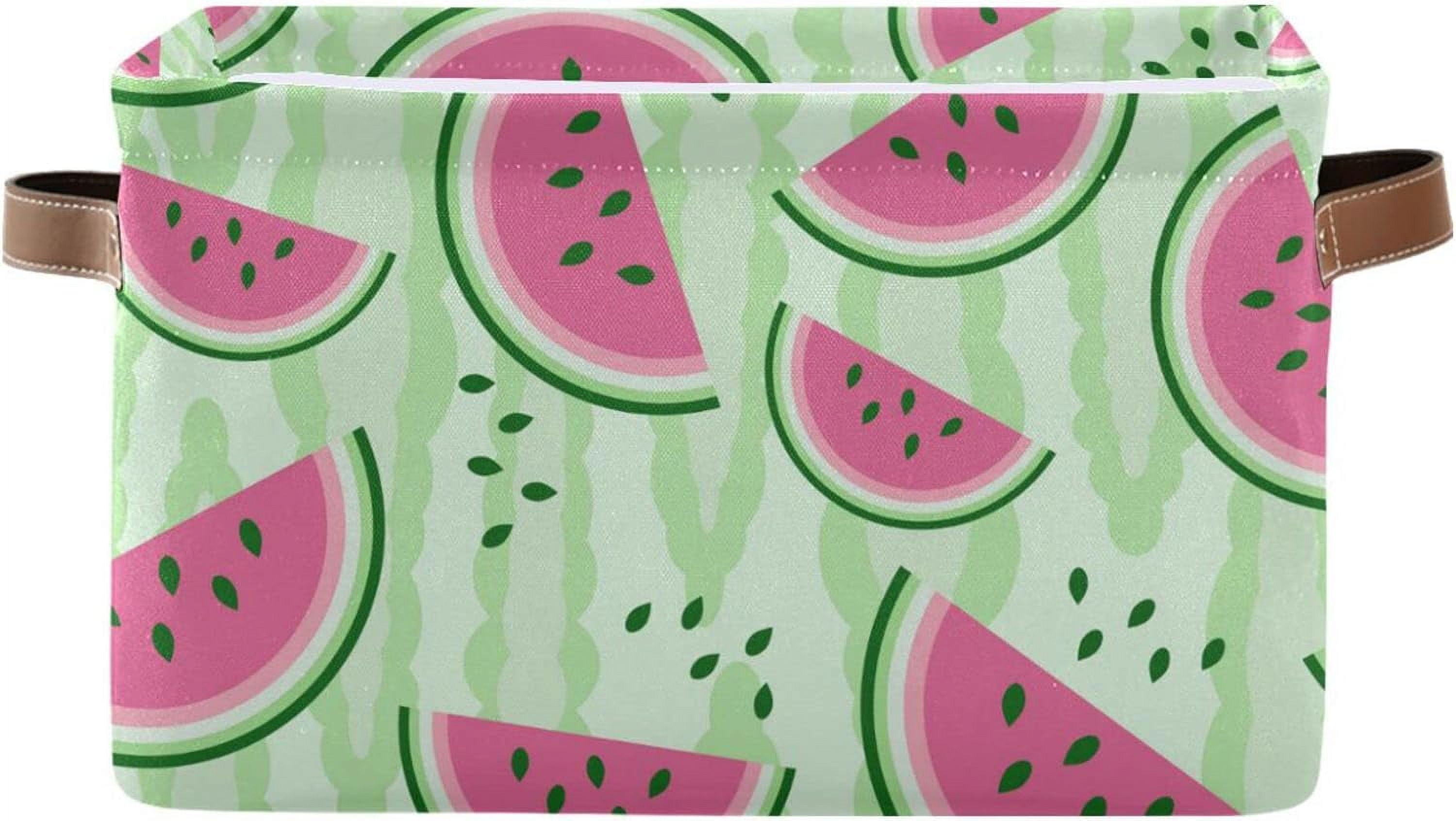 FREEAMG Collapsible Storage Basket Watermelon Rectangular Storage Bins ...
