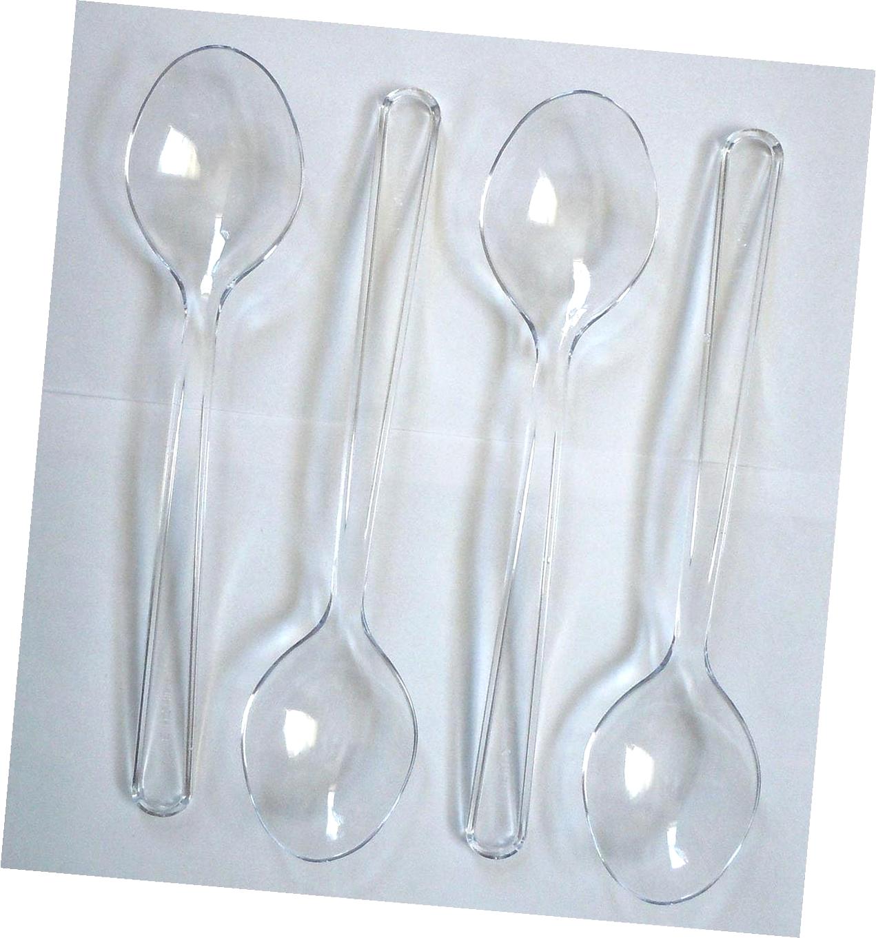 FREEAMG Collection of 8 - 10 Transparent Plastic Serving Spoons ...
