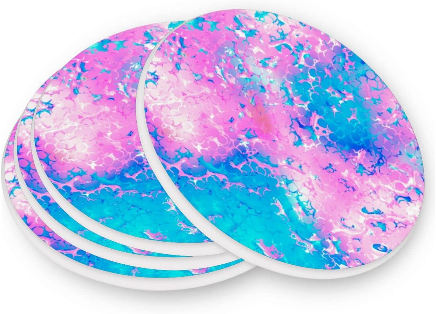 FREEAMG Colorful Fantasy Pattern Coasters for Drinks Set of 4 ...