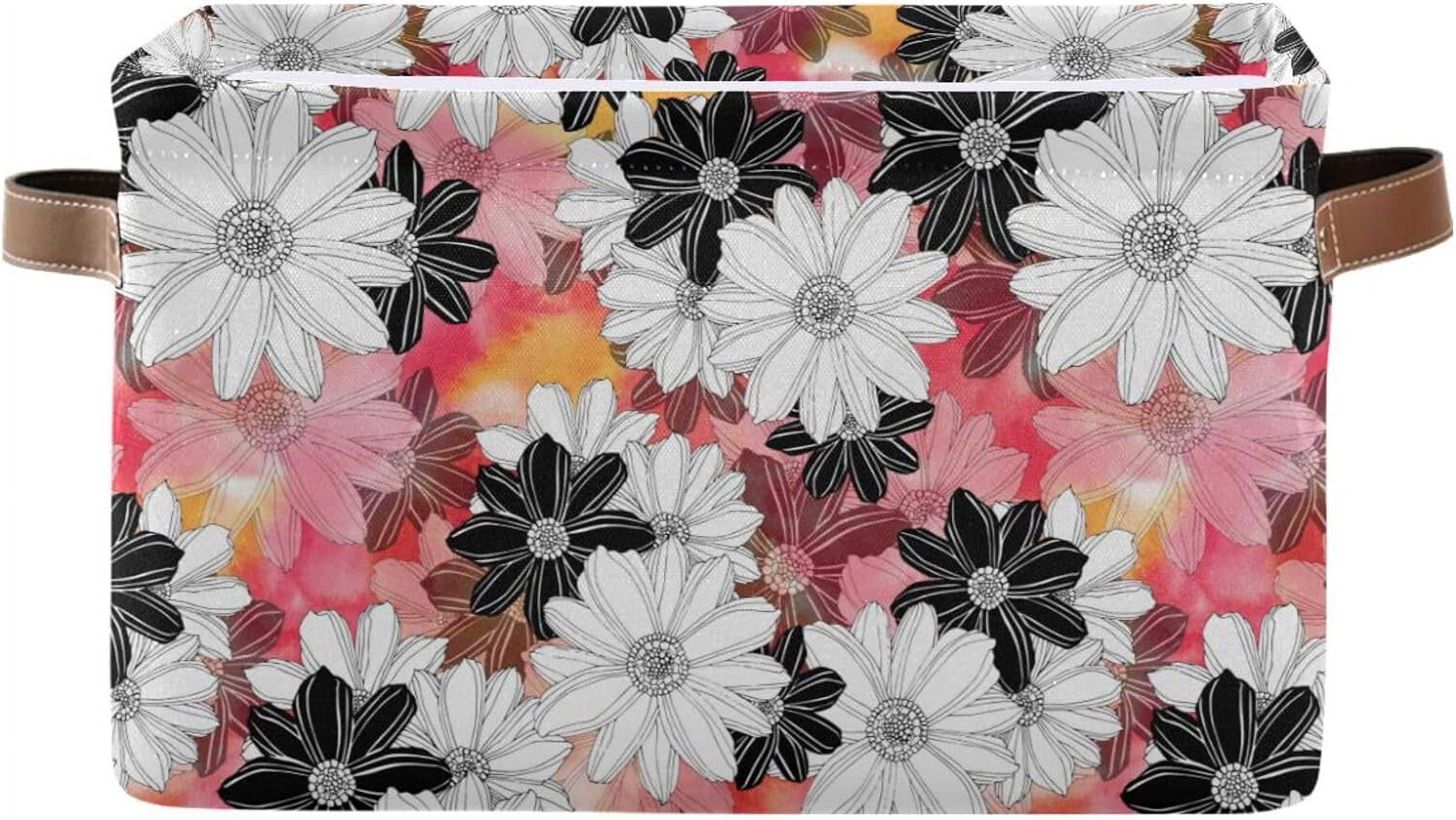 FREEAMG Colorful Foldable Canvas Storage Bin, Sturdy Fabric Storage ...