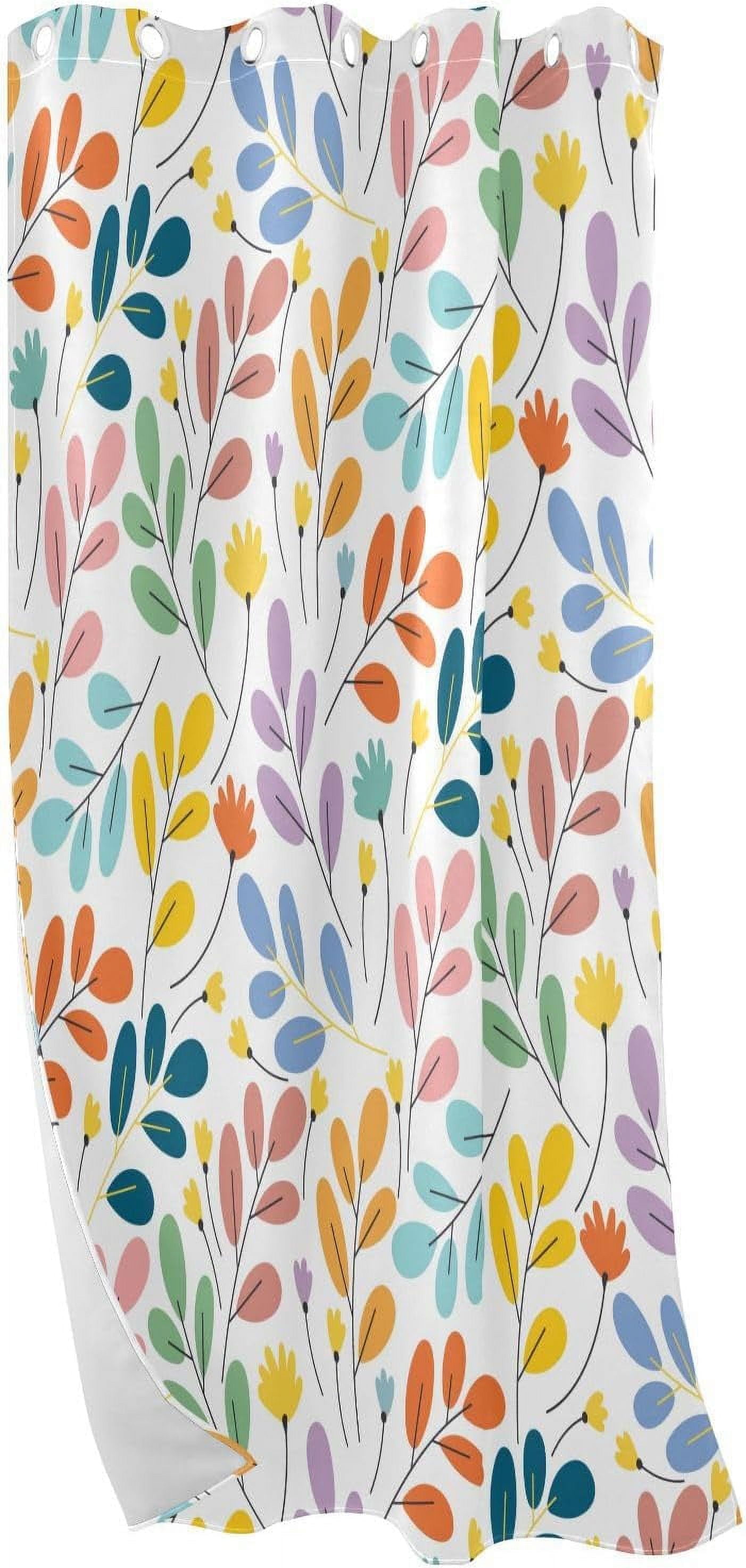 FREEAMG Colorful Leaves Blackout Curtains 84x42in,Theral Insulated Room ...