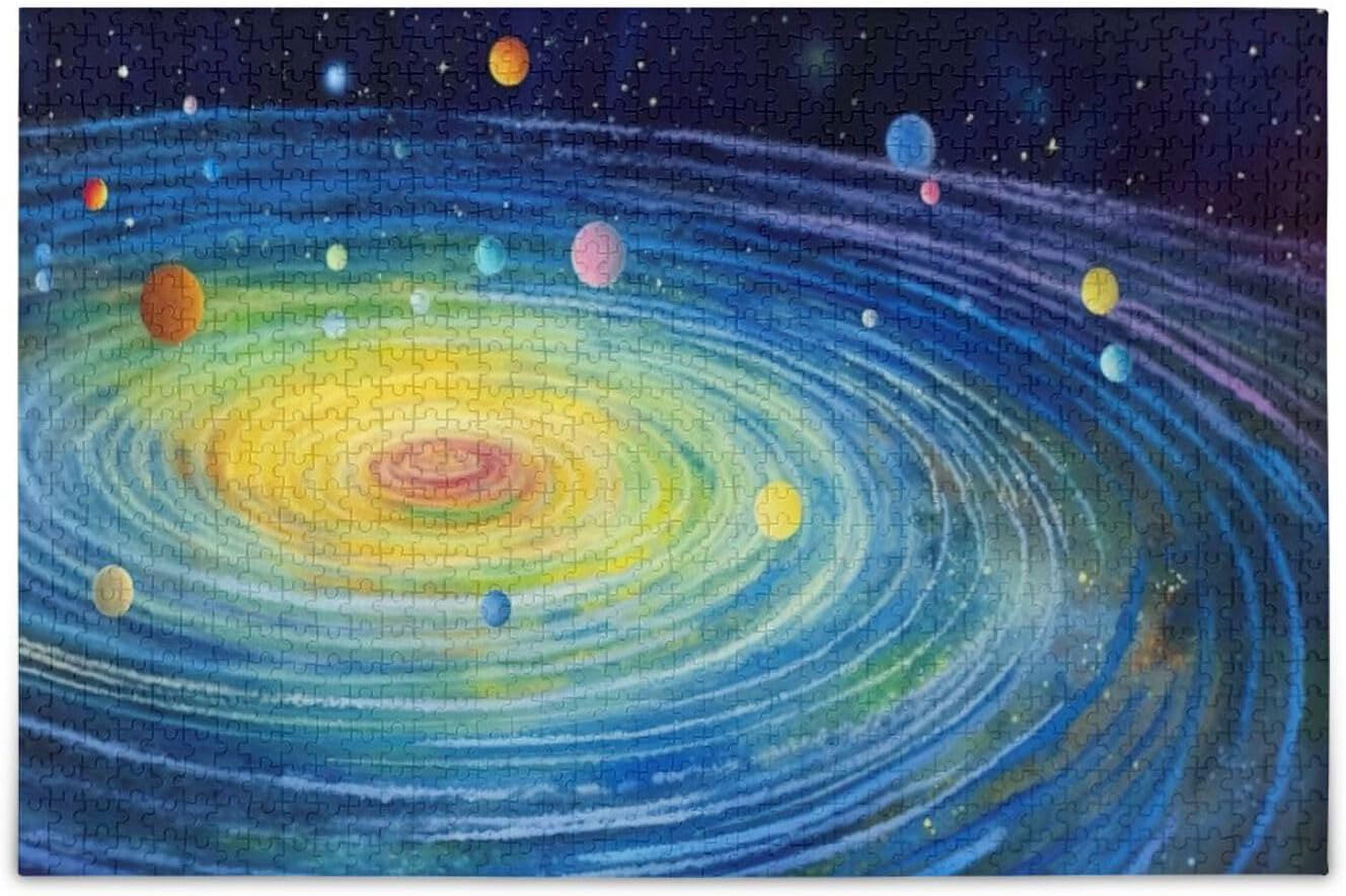 FREEAMG Colorful Universe Jigsaw Puzzle 1000 Pieces,Wooden Puzzles ...