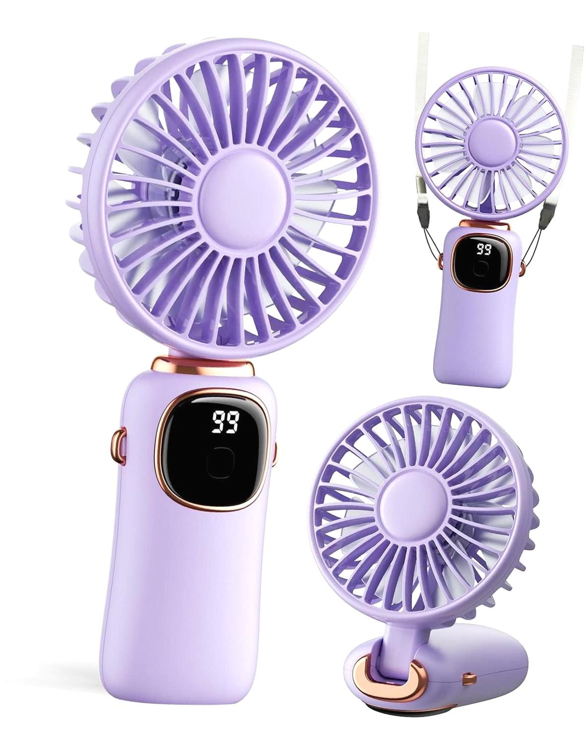 FREEAMG Compact Handheld Fan, 4000mAh Battery-Powered 3-in-1 Versatile ...
