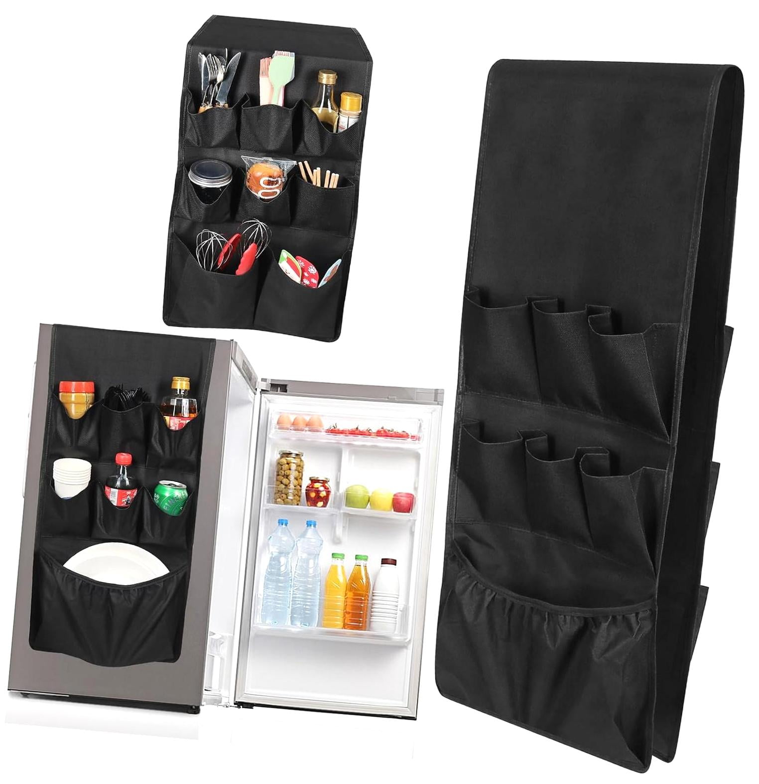 FREEAMG Compact Refrigerator Organizer Featuring 15 Pockets, Over-the ...