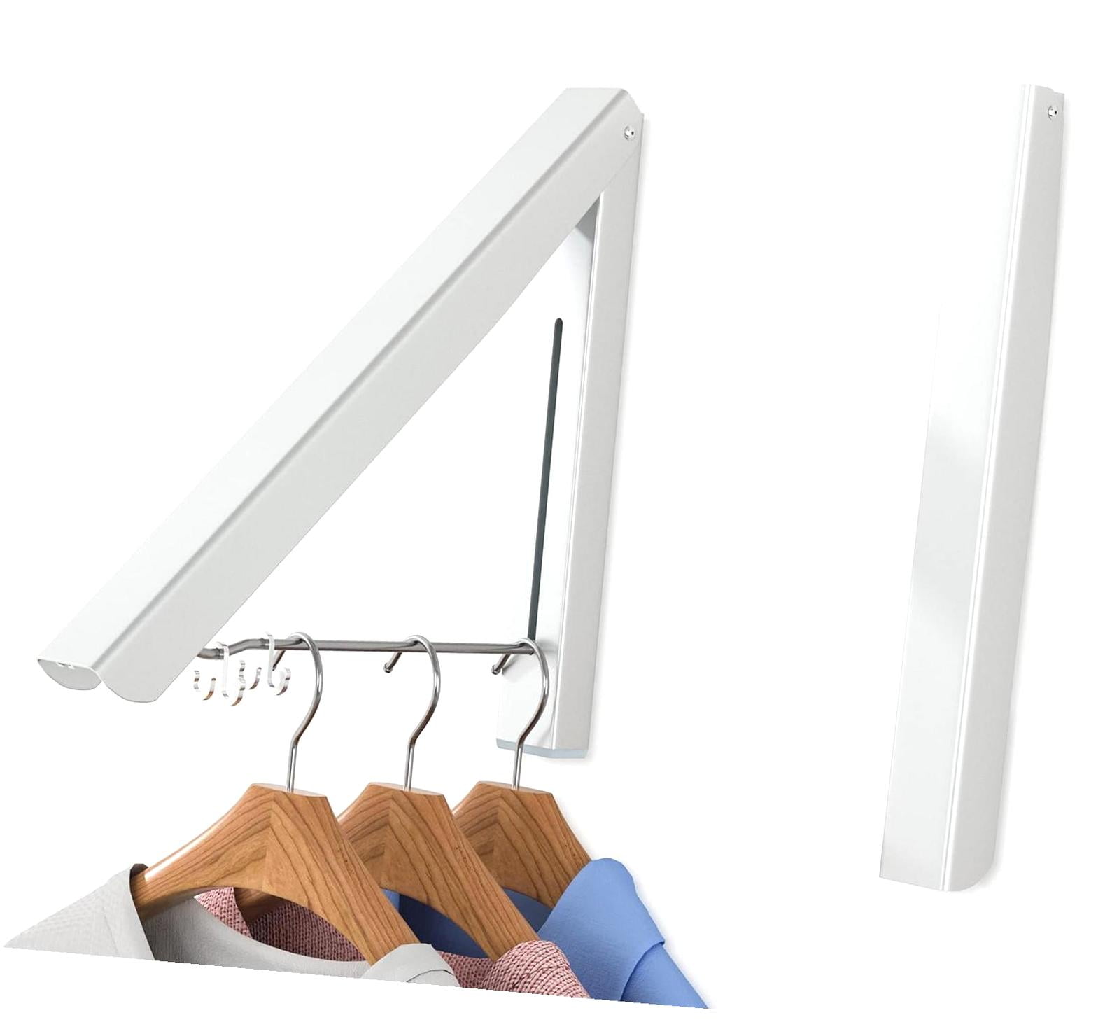 FREEAMG Compact Retractable Laundry Rack, Wall-Mounted Foldable Drying ...