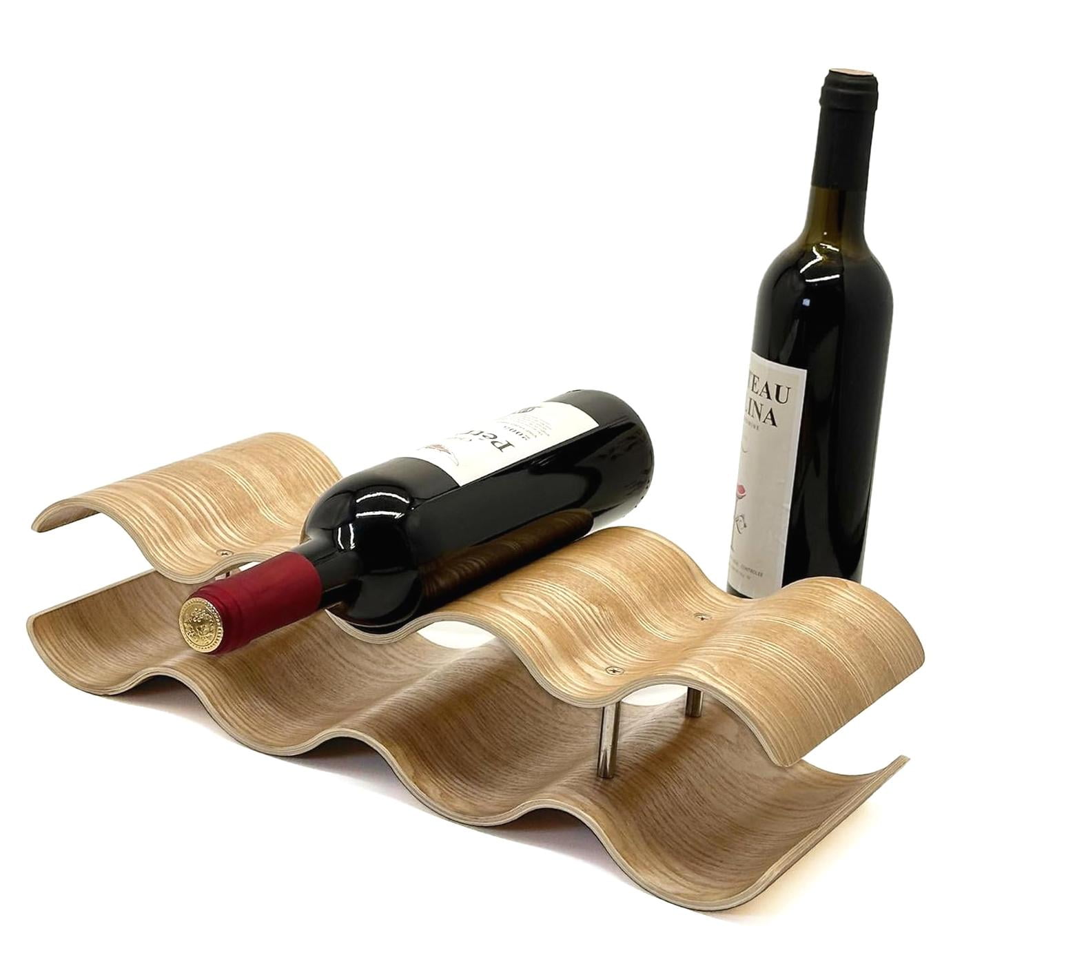 FREEAMG Countertop Racks, 2-Tier Wooden Cabinet Inserts, Bottle Stand ...