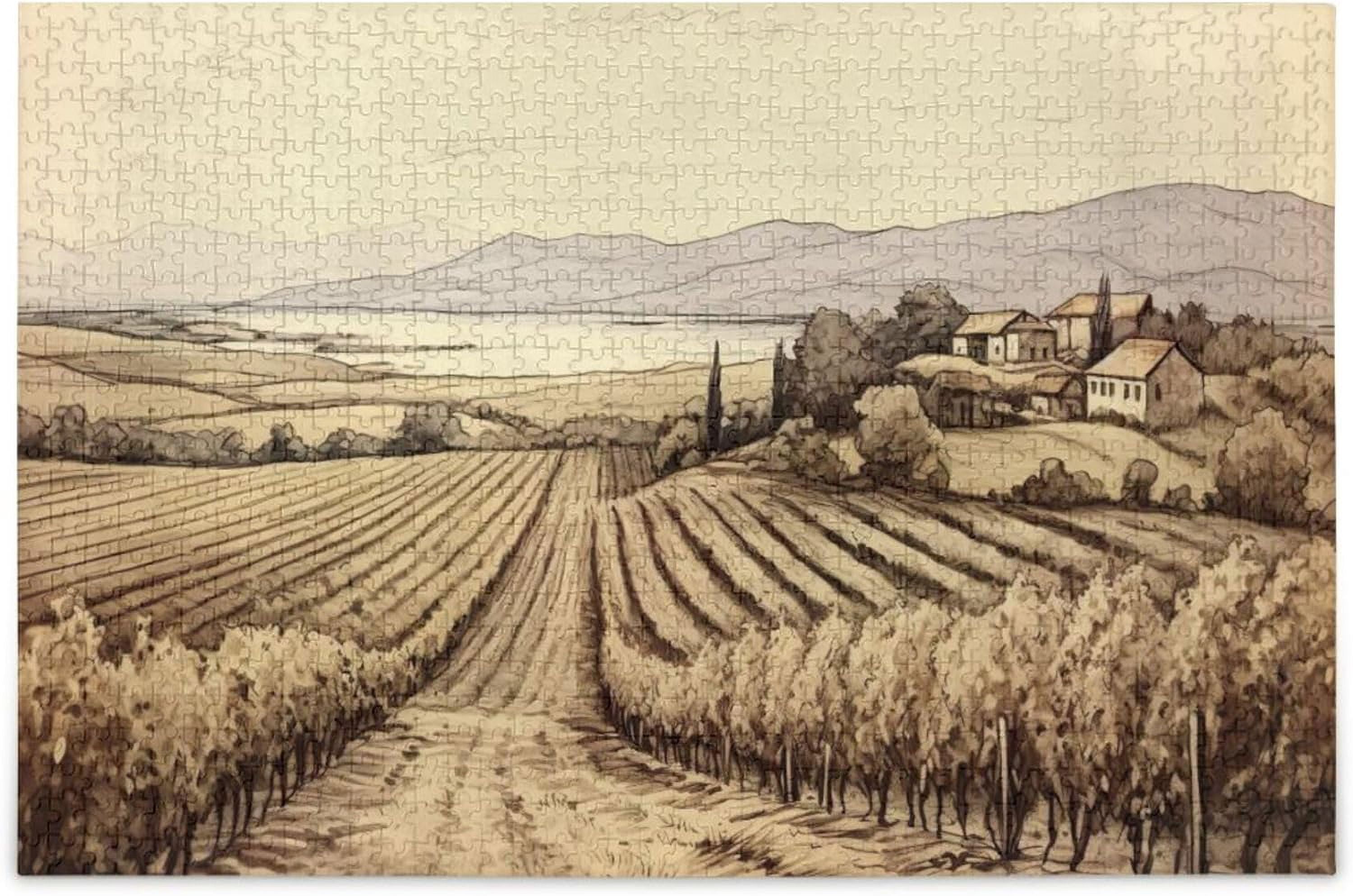 FREEAMG Countryside View Puzzle for Children Adult 1000 Piece Jigsaw ...