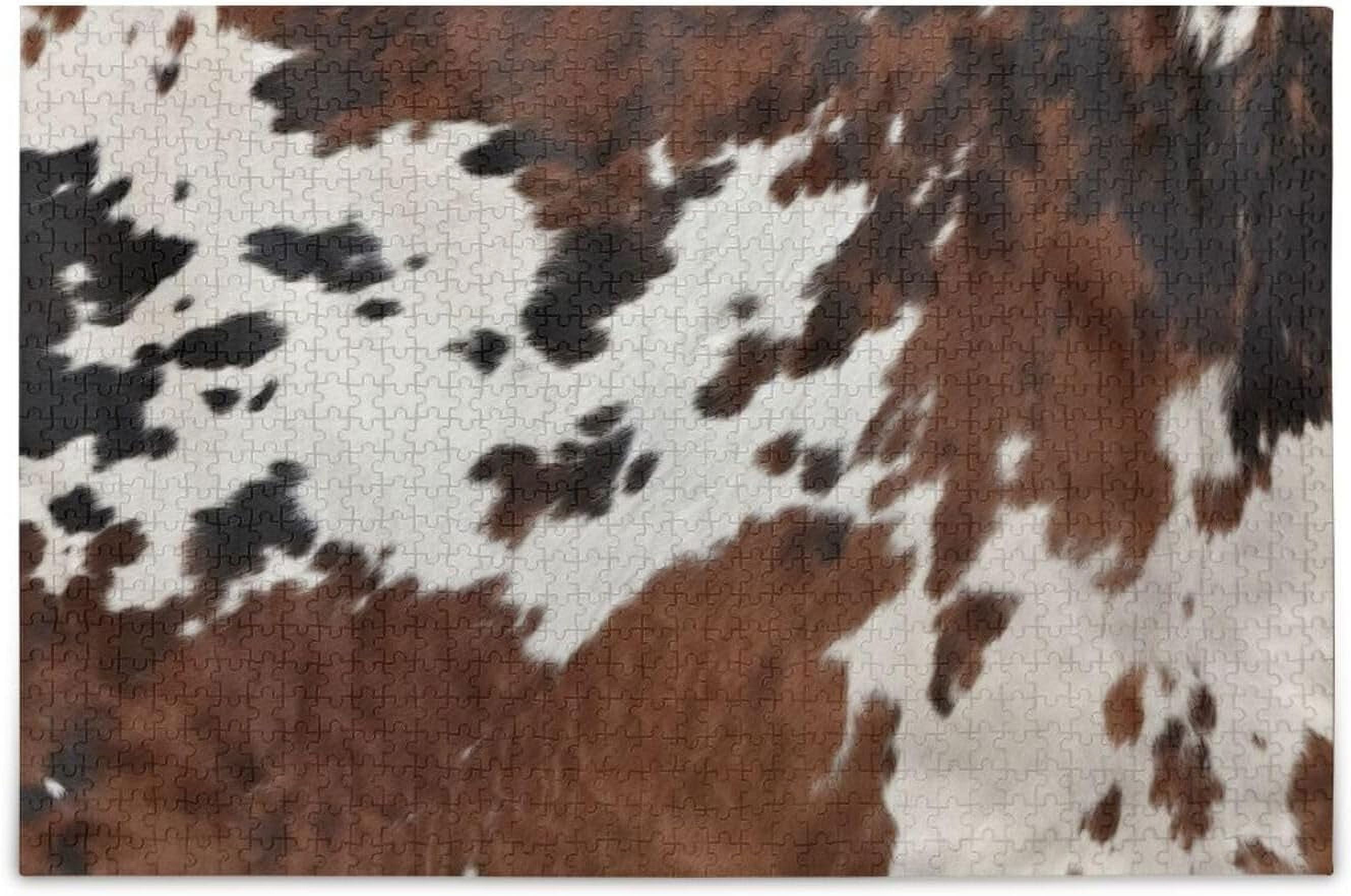 FREEAMG Cow Print Jigsaw Puzzles for Adults 1000 Pieces,Decompression ...