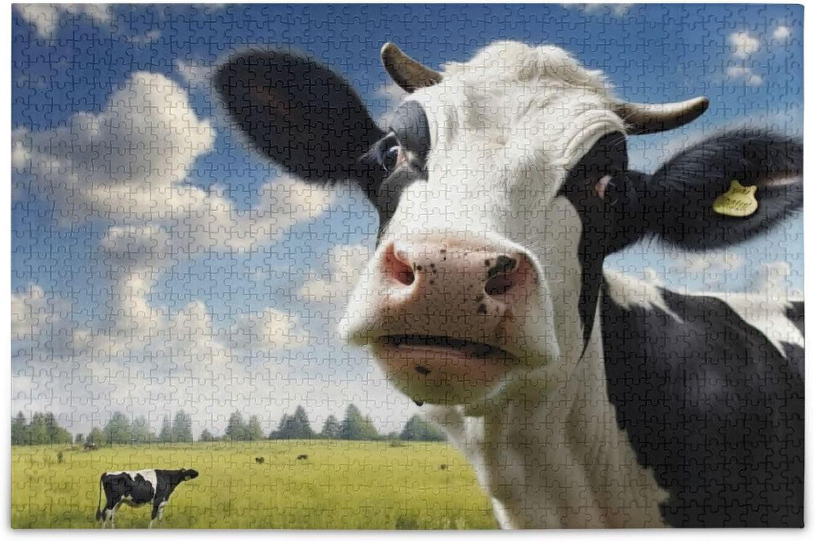 FREEAMG Cows Jigsaw Puzzles for Adults 500 Pieces,Decompression ...