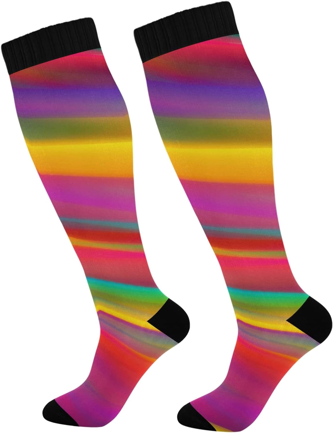 FREEAMG Cute Beauty and Beast Compression Socks for Women and Men, 1 ...