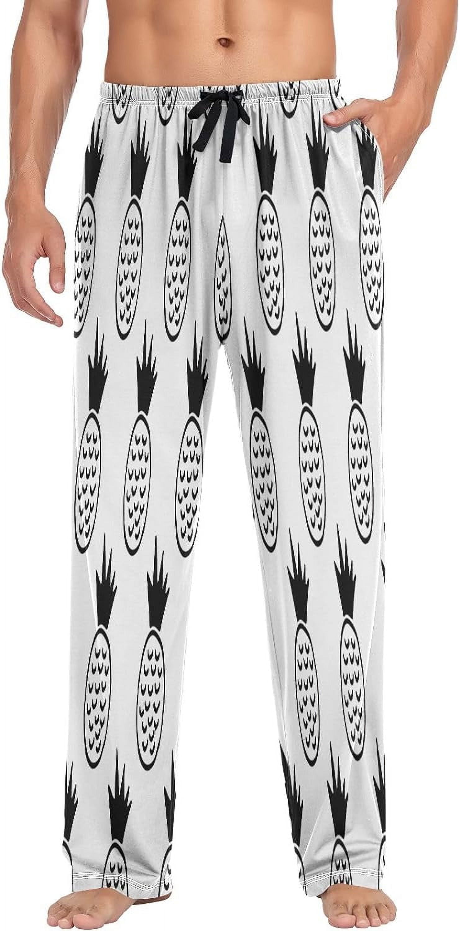 FREEAMG Cute Cartoon Pineapple Pajama Pants for Men, Men's Separate ...