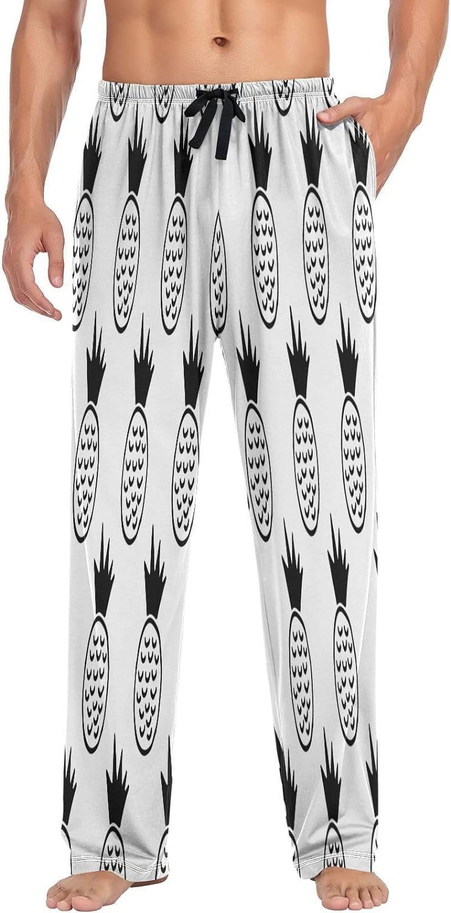 FREEAMG Cute Cartoon Pineapple Pajama Pants for Men, Men's Separate ...