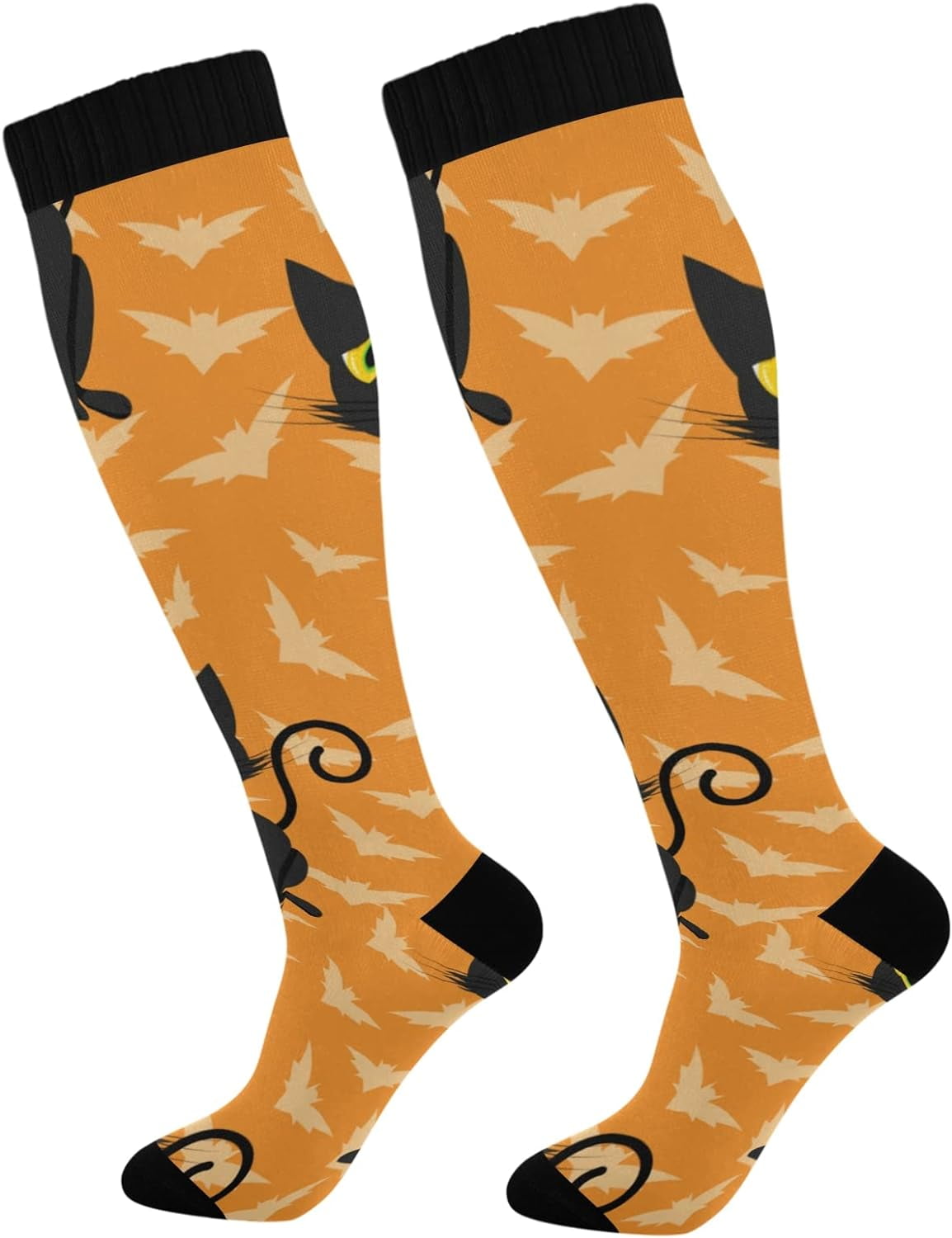 FREEAMG Cute Cats Compression Socks for Men & Women Knee High Stockings ...
