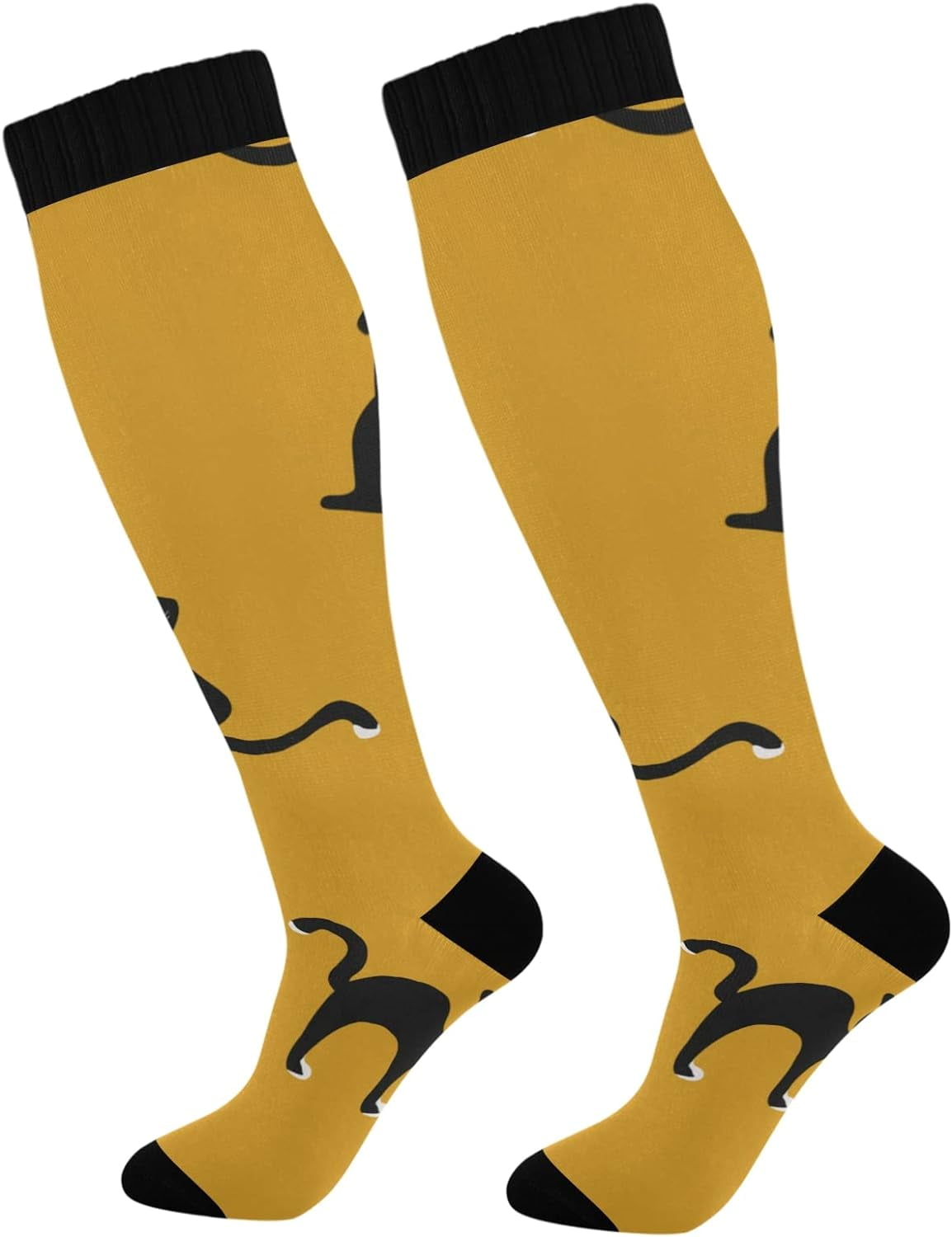 FREEAMG Cute Cats Compression Socks for Men & Women Knee High Stockings ...