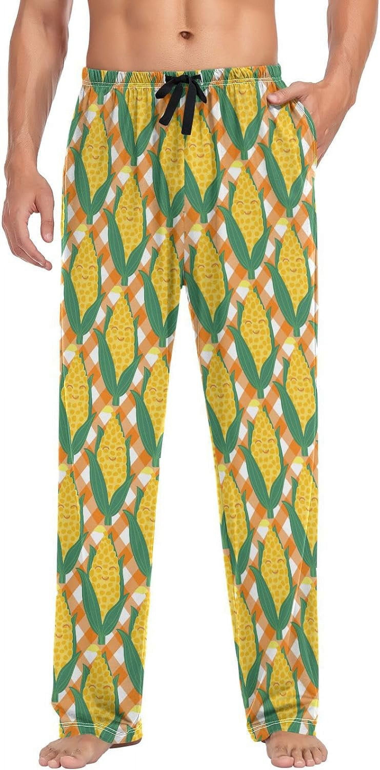 FREEAMG Cute Corn Cob Pajama Pants for Men, Men's Separate Bottoms ...