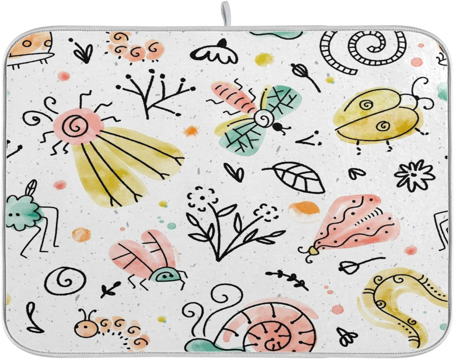 FREEAMG Cute Forest Animals Dish Drying Mats for Kitchen Counter, Heat ...