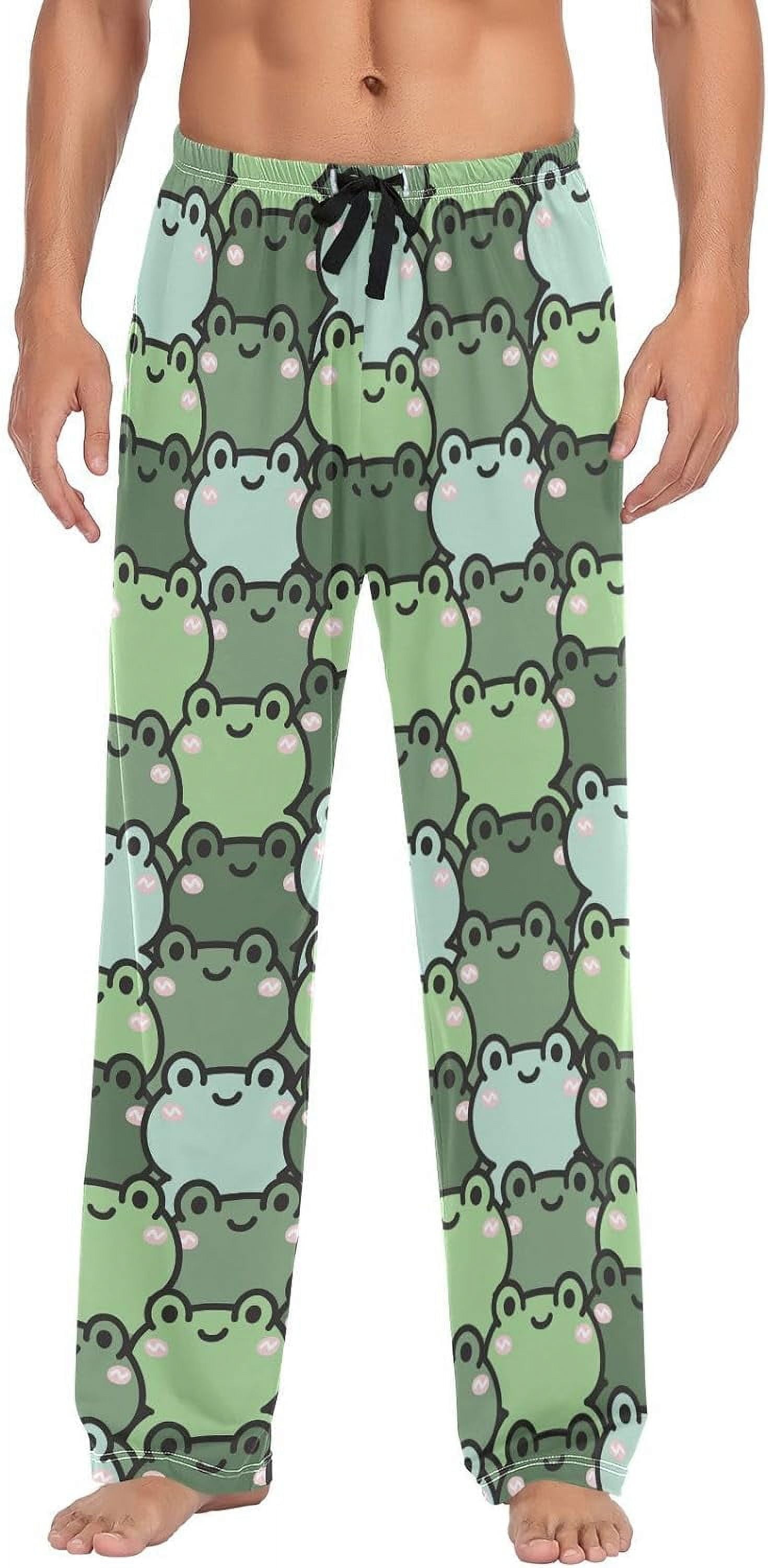 FREEAMG Cute Frog Pajama Pants for Men, Men's Separate Bottoms ...