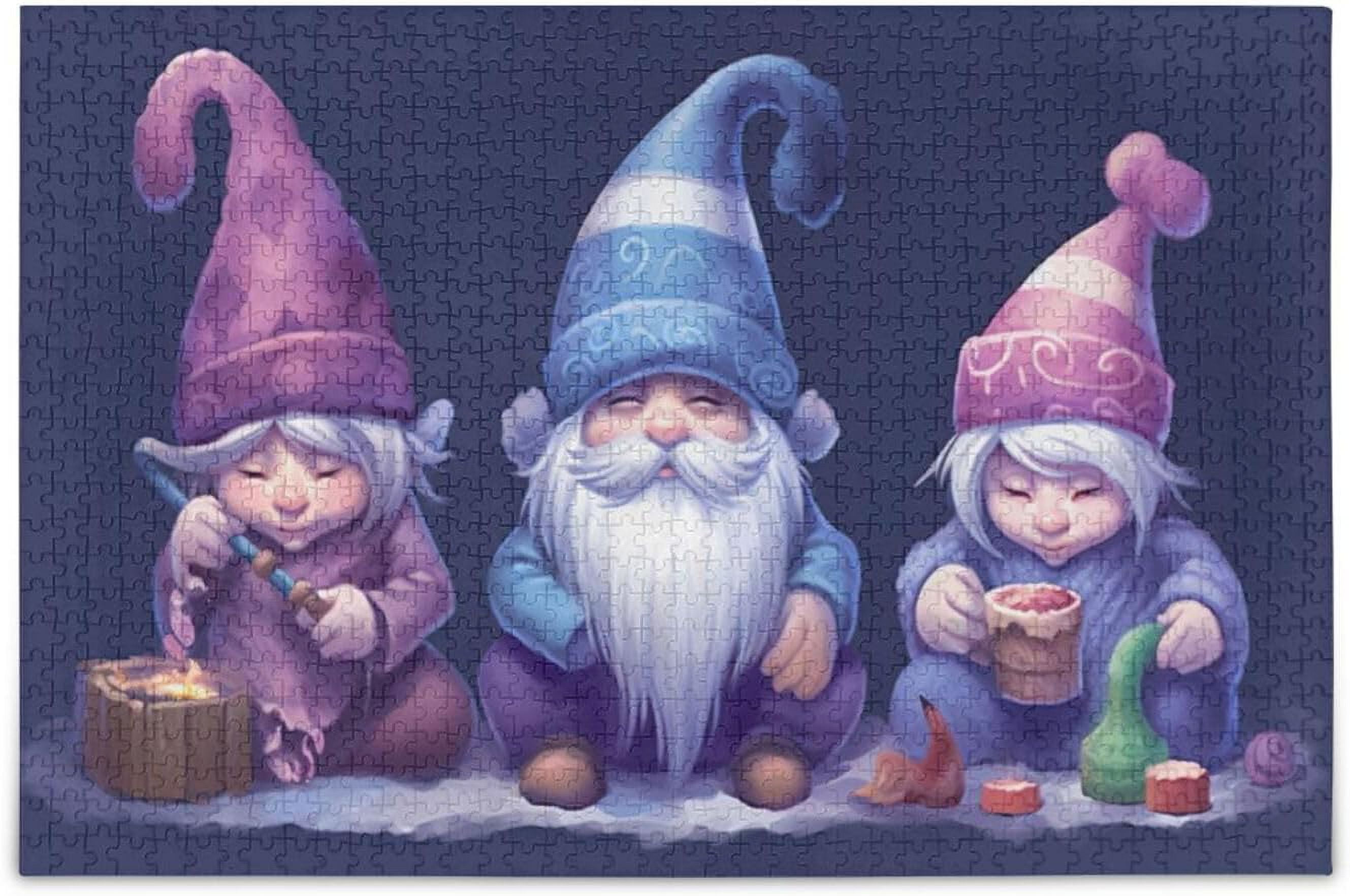 FREEAMG Cute Gnomes Jigsaw Puzzles for Adults 500 Piece, Puzzles for ...