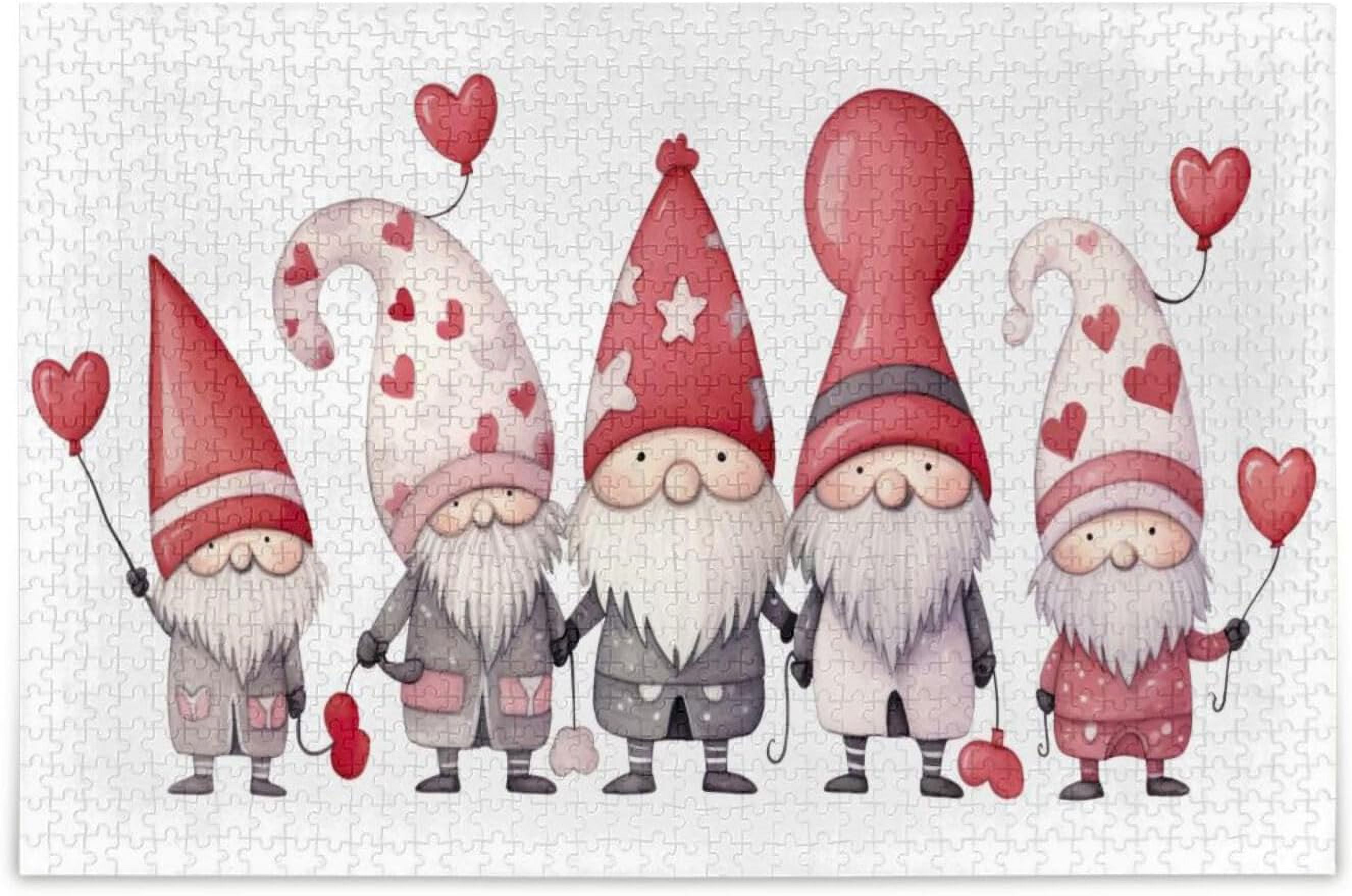 FREEAMG Cute Gnomes Jigsaw Puzzles for Adults or Kids 500 Piece ...