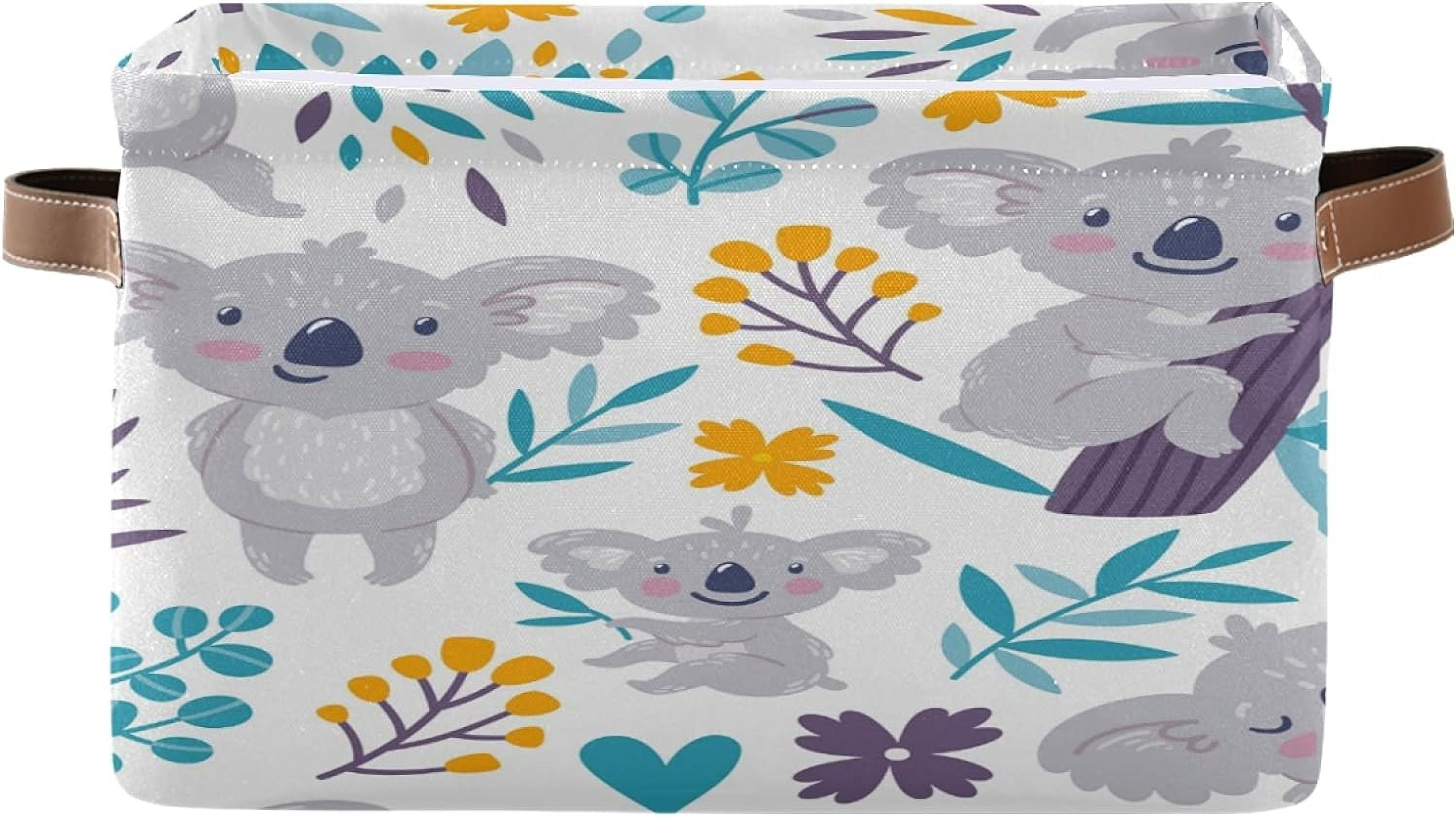 FREEAMG Cute Koala Bears Storage Bin for Toy Storage Basket Dirty ...