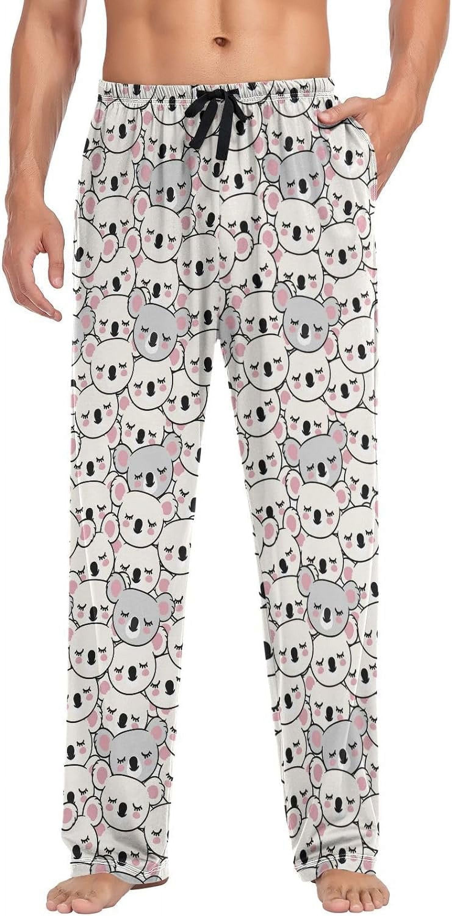 FREEAMG Cute Koala Pajama Pants for Men, Men's Separate Bottoms, Pure ...
