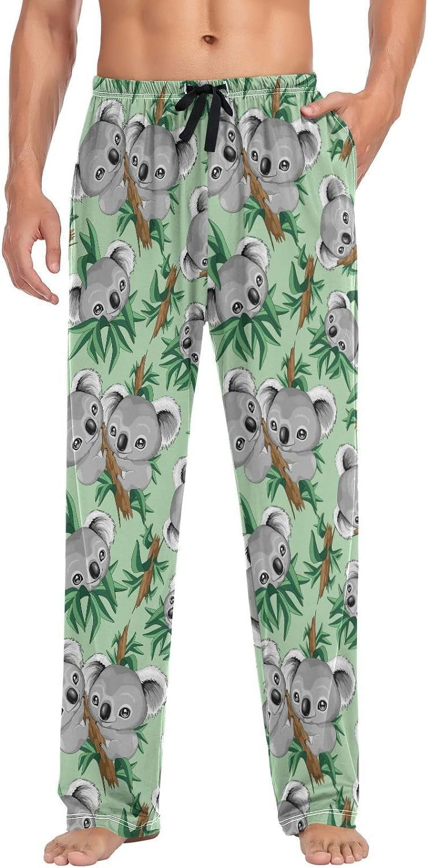FREEAMG Cute Koala Pajama Pants for Men, Men's Separate Bottoms, Pure ...