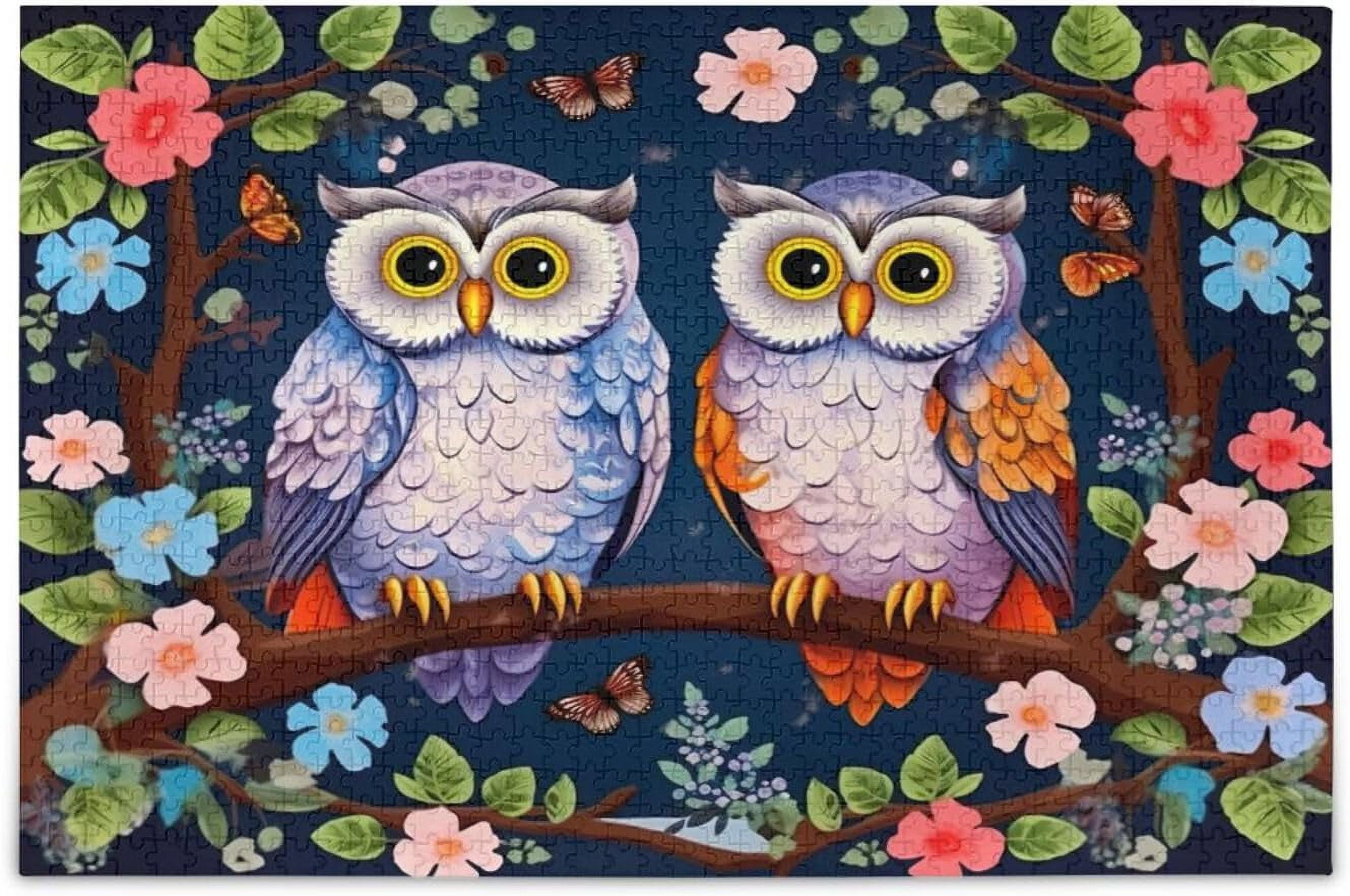FREEAMG Cute Owls Jigsaw Puzzles for Adults 500 Piece, Puzzles for ...