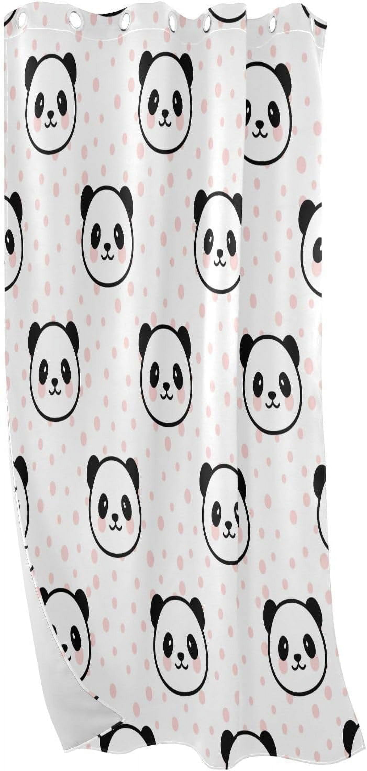 FREEAMG Cute Panda Blackout Curtains 84x52in,Theral Insulated Room ...