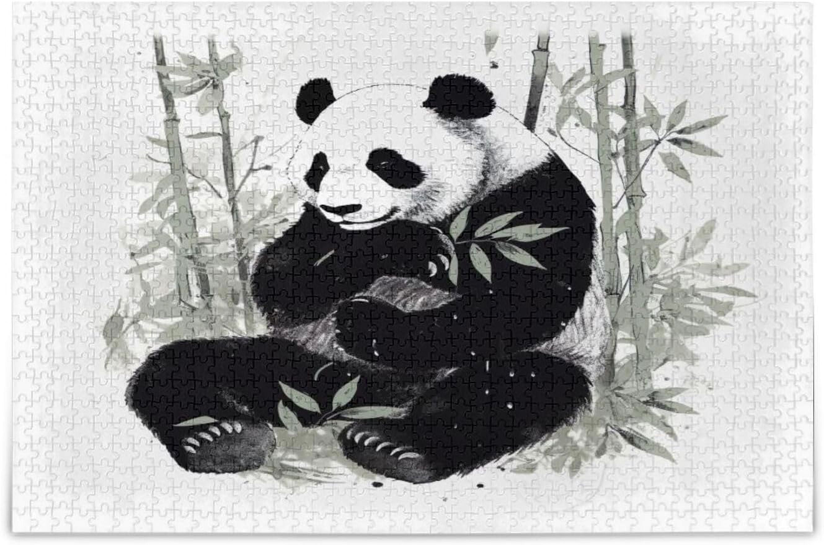 FREEAMG Cute Panda Jigsaw Puzzles for Adults 500 Piece, Puzzles for ...