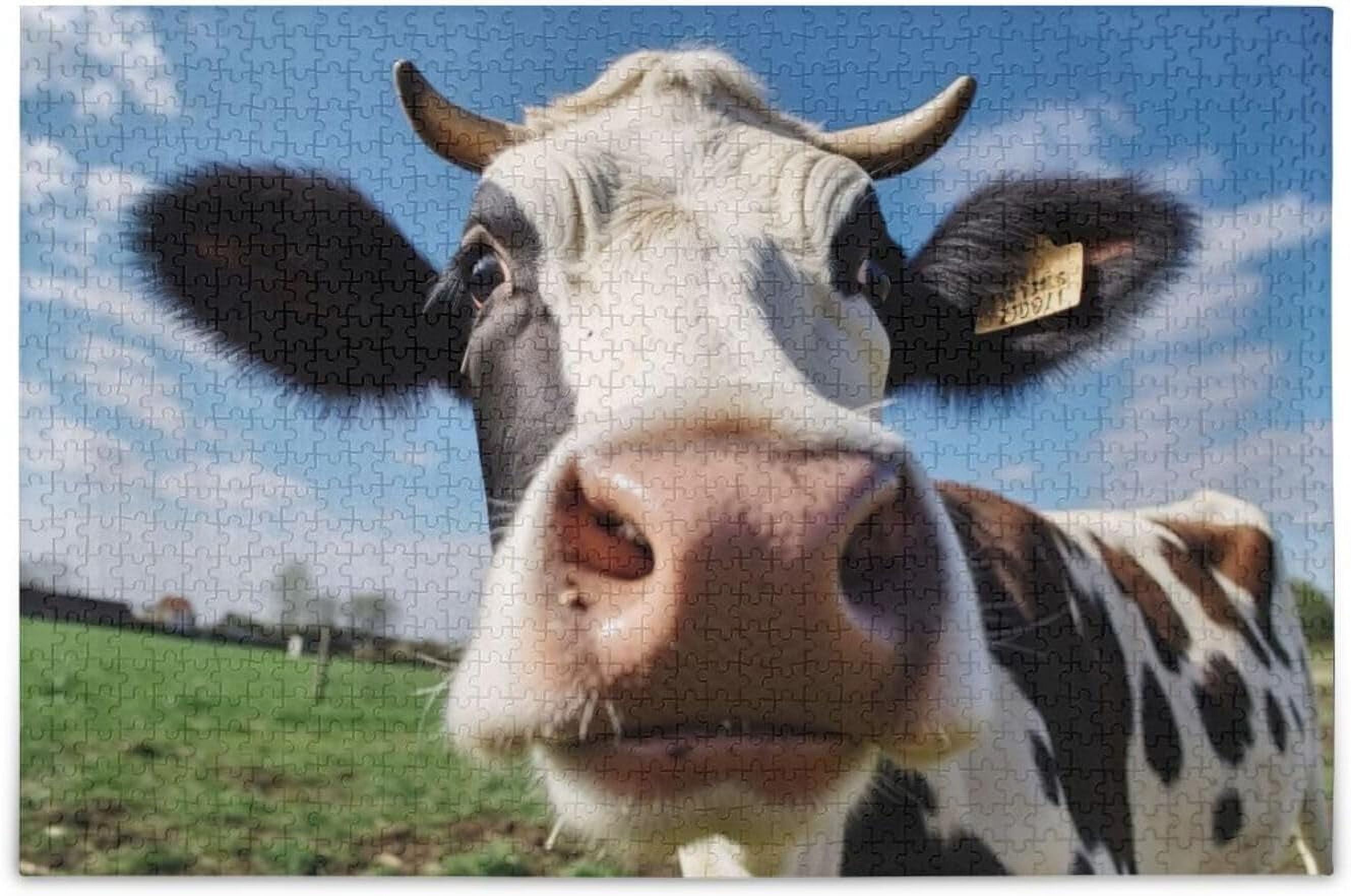 FREEAMG Cute Ranch Cows Jigsaw Puzzles for Adults or Kids 1000 Piece ...