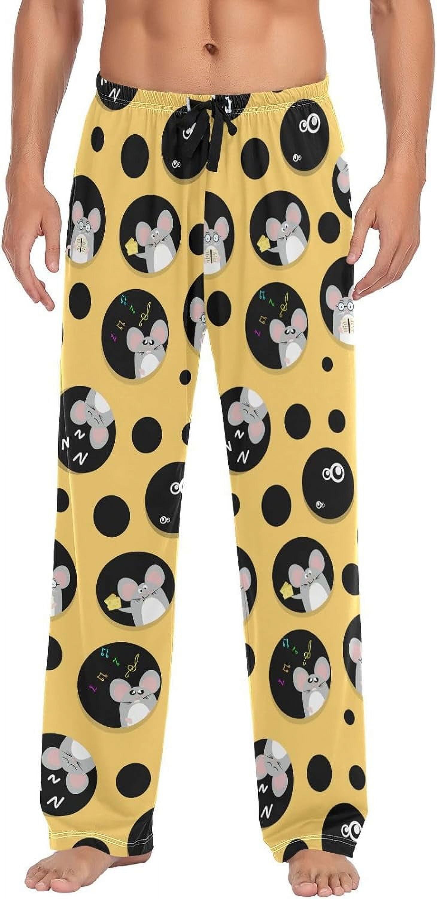 FREEAMG Cute Rat Pajama Pants for Men, Men's Separate Bottoms ...